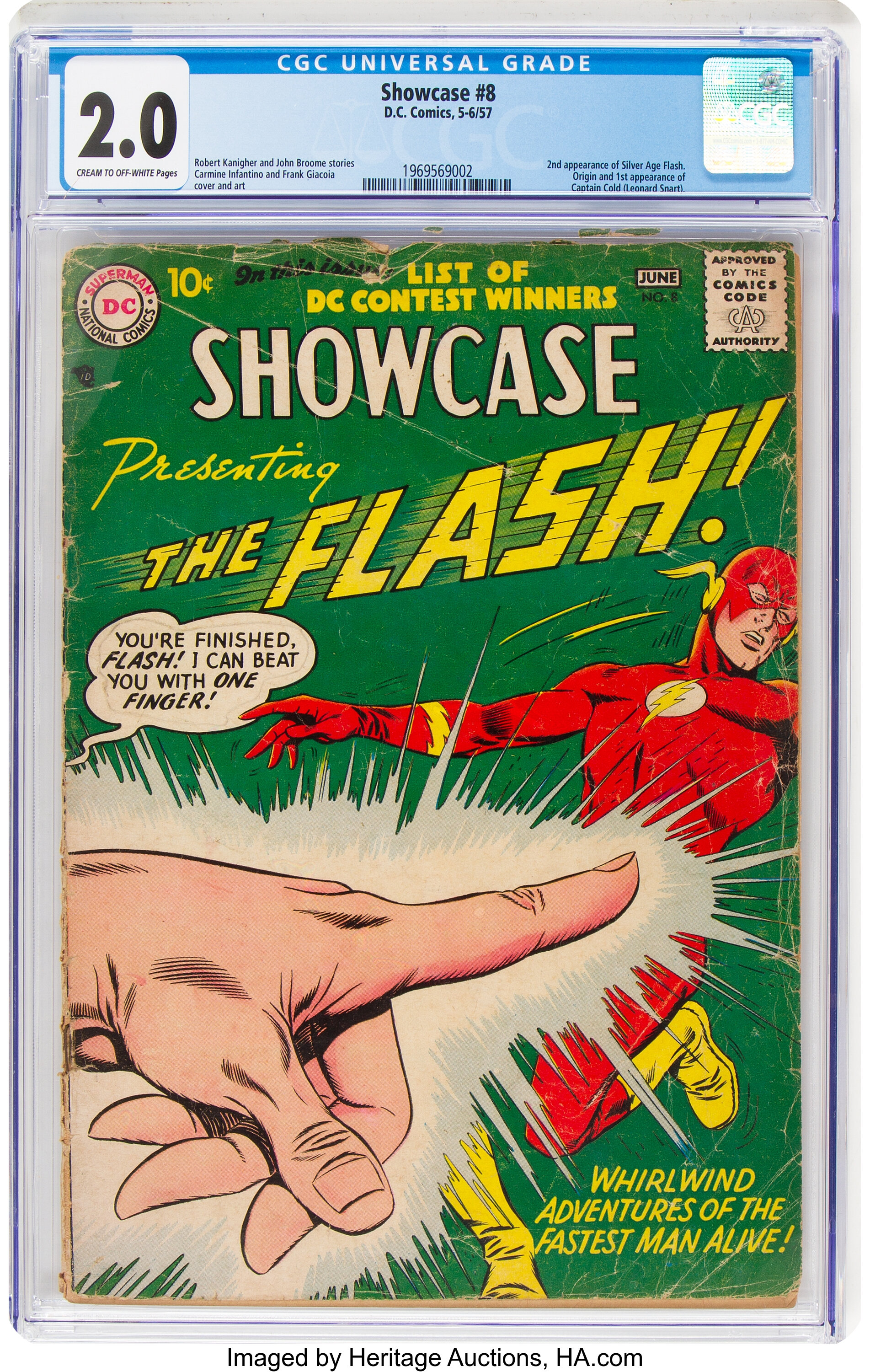 Showcase #8 The Flash (DC, 1957) CGC GD 2.0 Cream to off-white | Lot ...