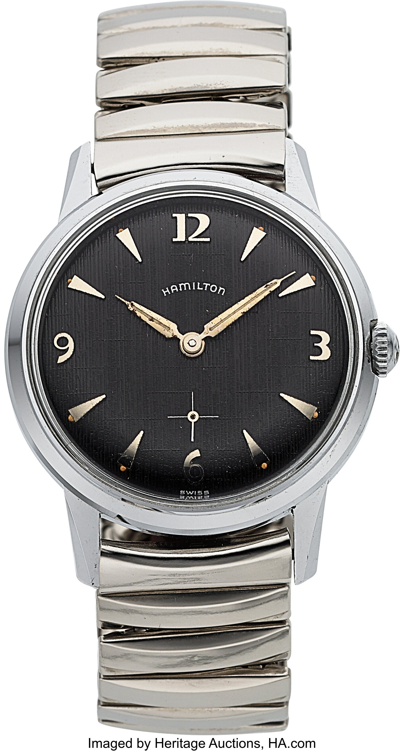 Hamilton, Sea-Scout, Chrome and Stainless Steel, Manual Wind, Circa ...