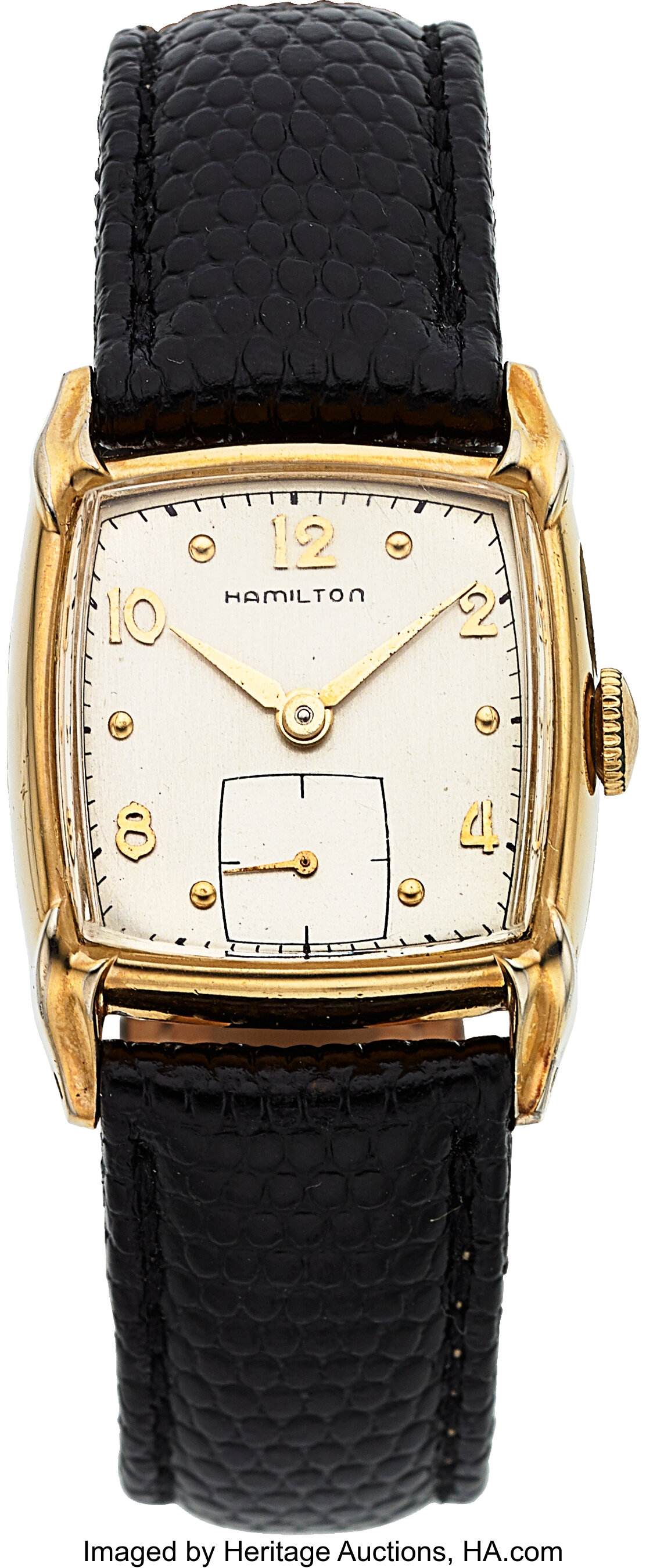 Hamilton, Clyde, 10K Yellow Goldfilled, Manual Wind, Circa 1950. | Lot ...