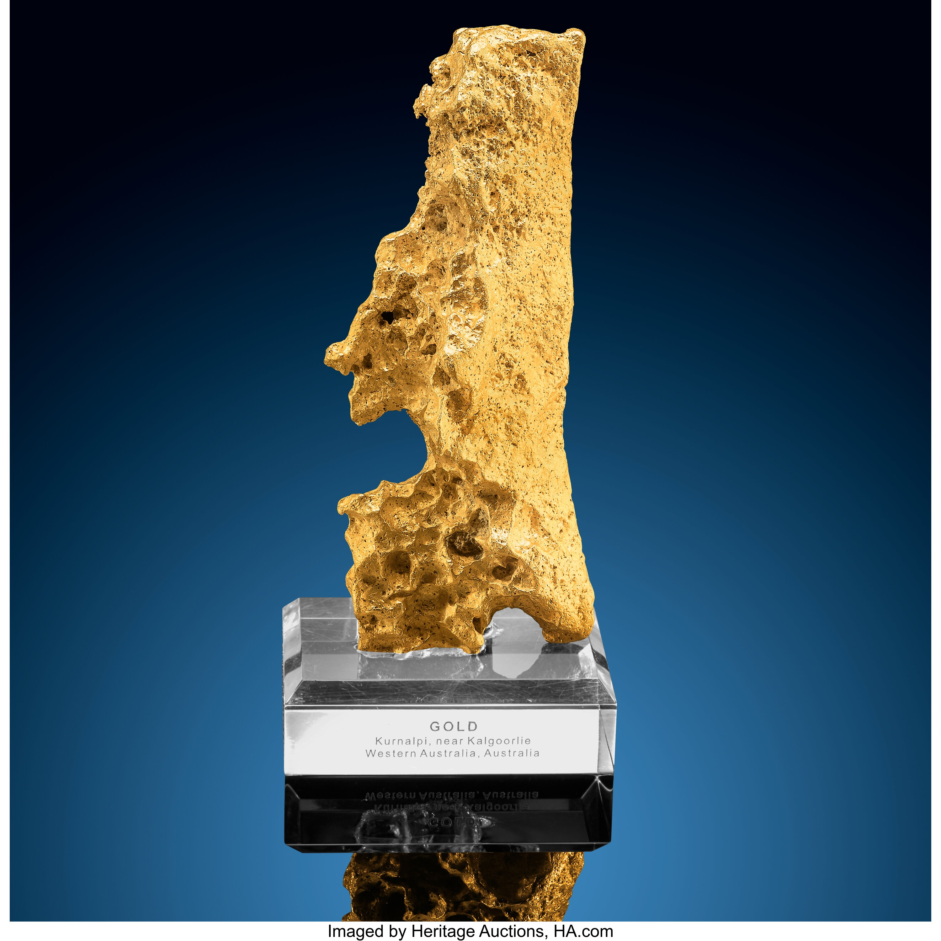 Gold Nugget "Screaming Man". Kurnalpi Goldfield, Kalgoorlie-Boulder ...
