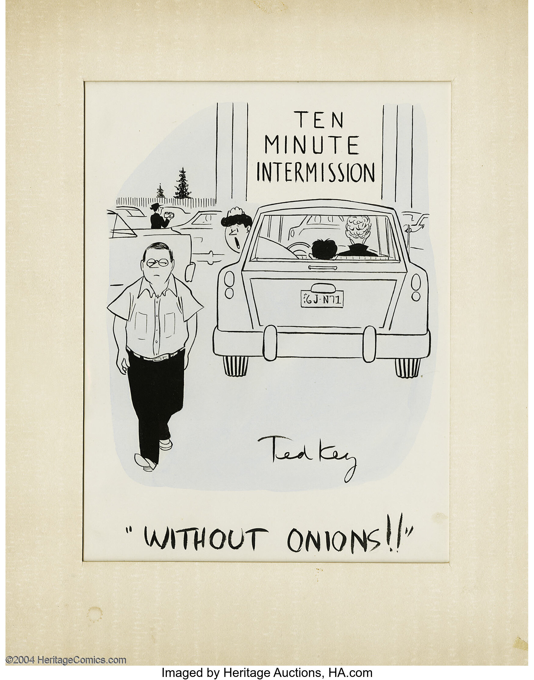 Ted Key - Hazel Cartoon Original Art (undated). Hazel takes charge ...