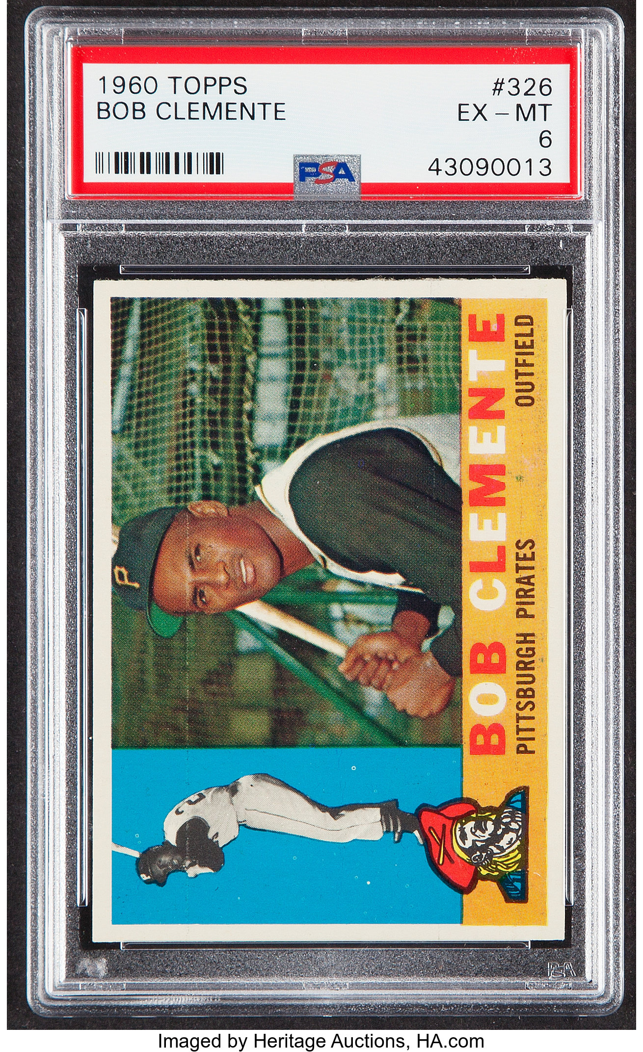 1960 Topps Roberto Clemente #326 PSA EX-MT 6.... Baseball Cards | Lot ...