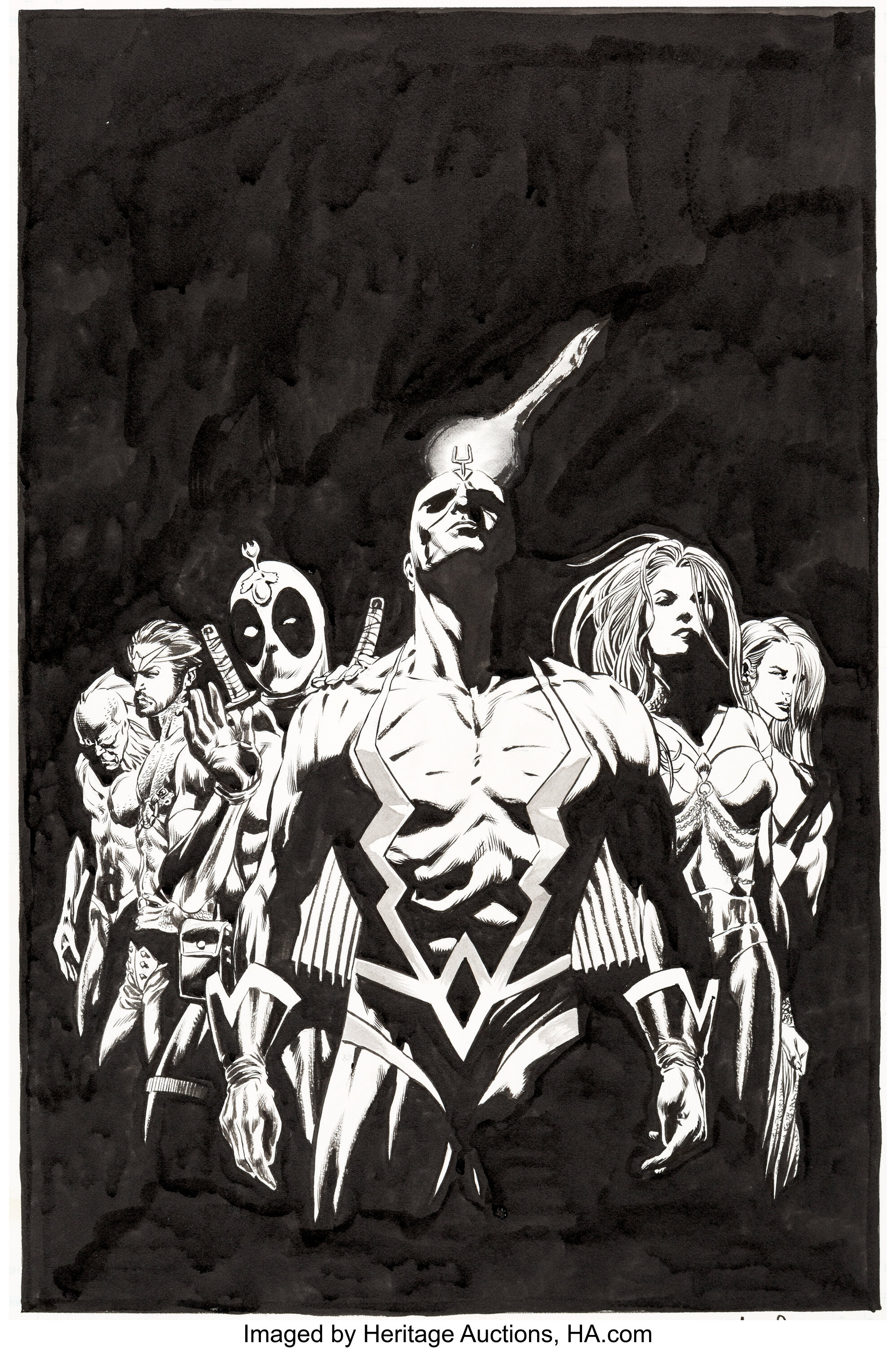 Mike Perkins Inhuman #7 Variant B Original Art (Marvel, 2014).... | Lot ...