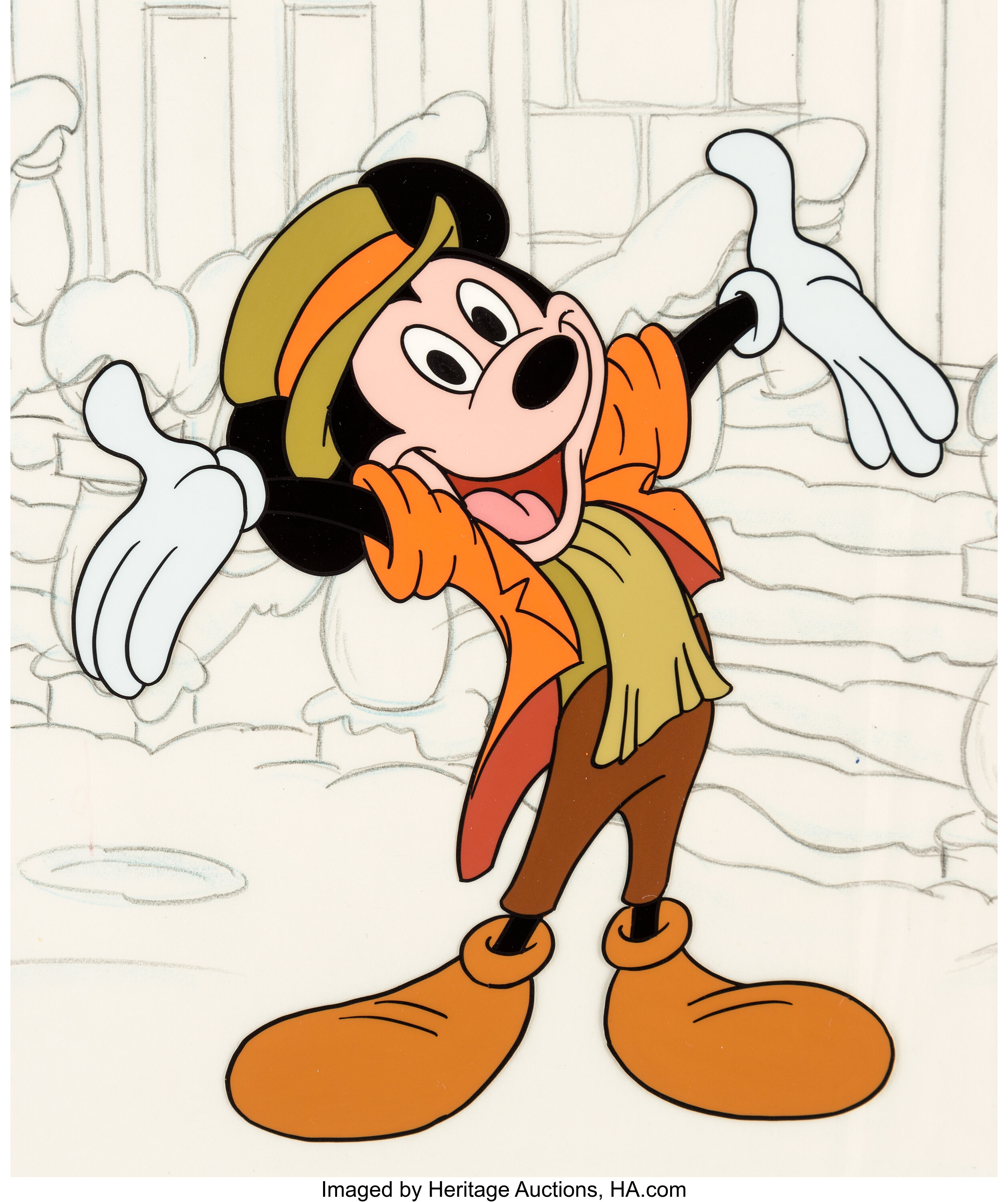 Hardee's Presents A Disney Christmas Mickey Mouse Production Cel | Lot ...