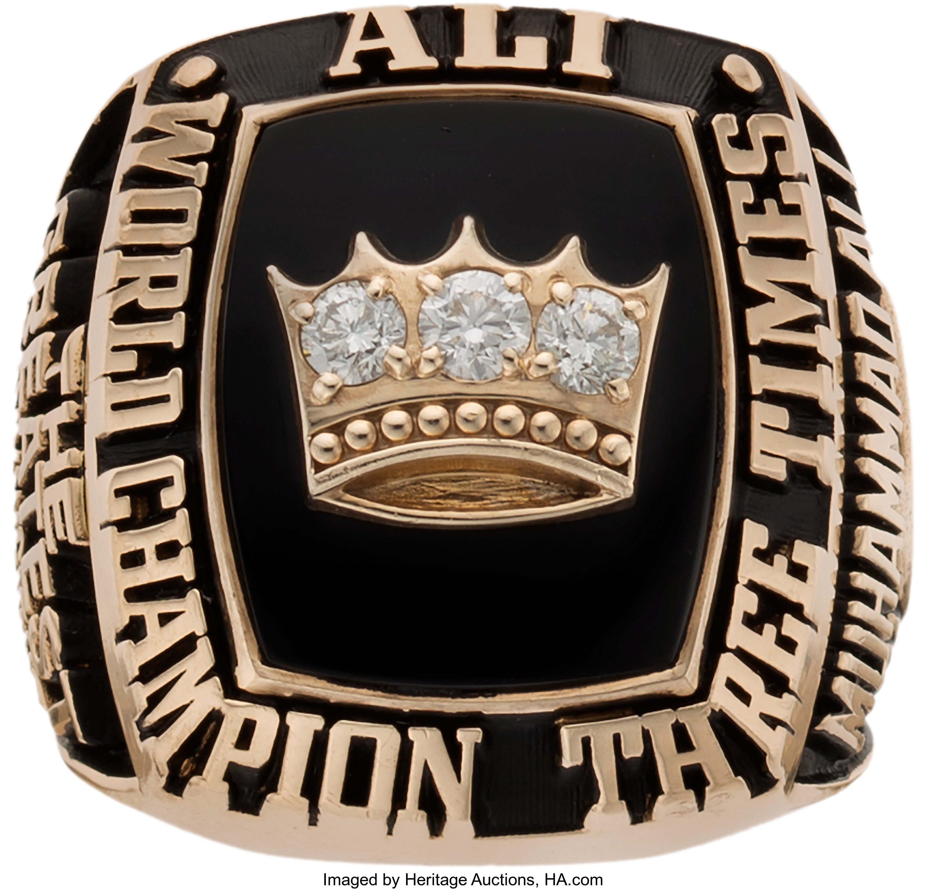 1978 Muhammad Ali "Three Times World Champion" Ring. ... Boxing | Lot ...