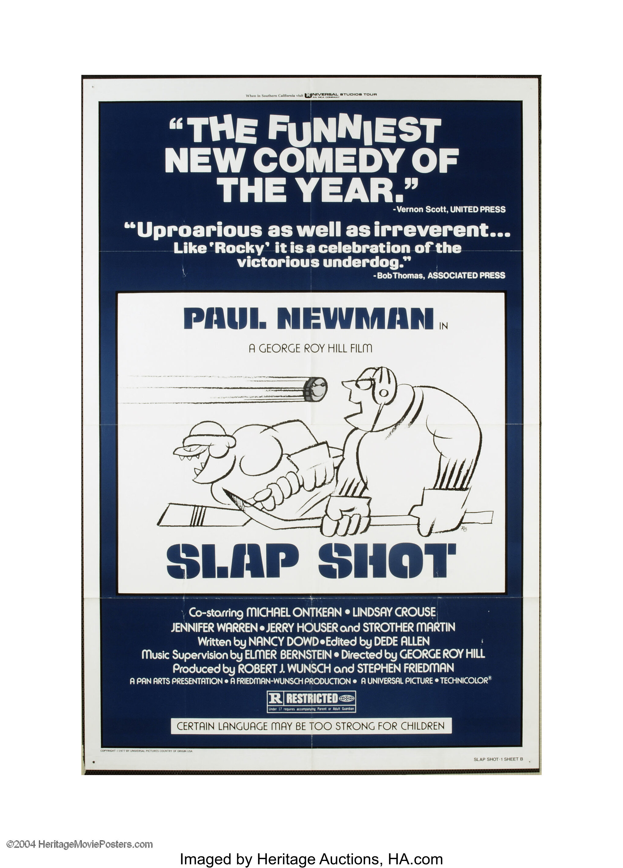 Slap Shot (Universal, 1977).... Movie Posters Action | Lot #14162 ...