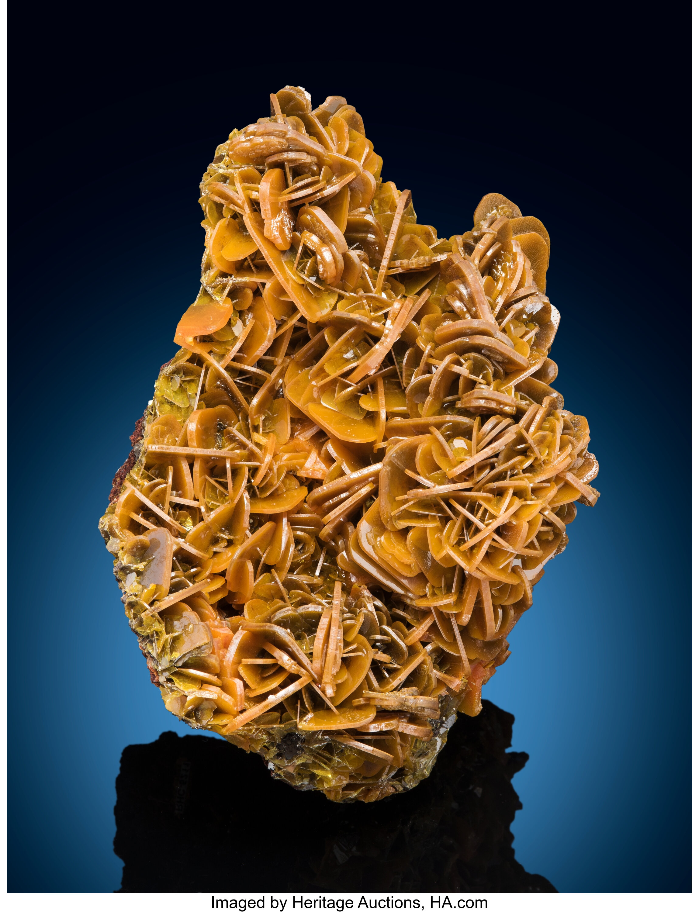 Wulfenite. Glove Mine, Glove Mine Group, Cottonwood Canyon, Tyndall ...