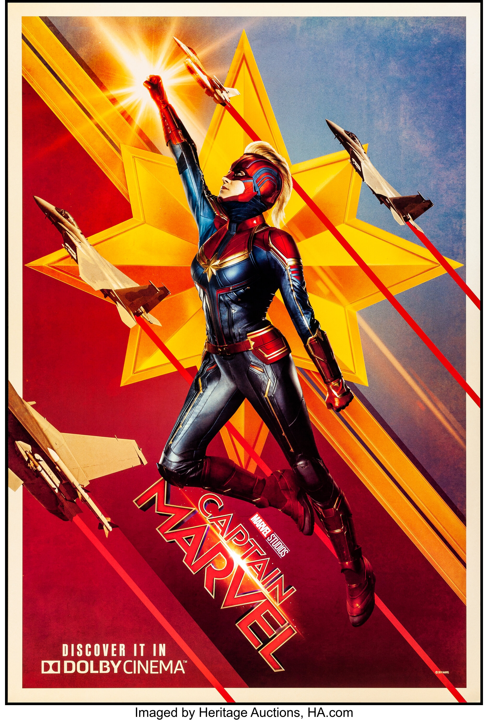 Captain Marvel (Walt Disney Studios, 2019). Rolled, Near Mint. One ...