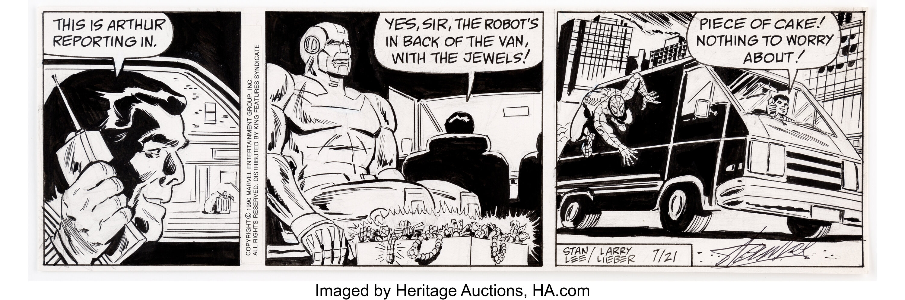 Larry Lieber and Stan Lee The Amazing Spider-Man Daily Comic Strip ...