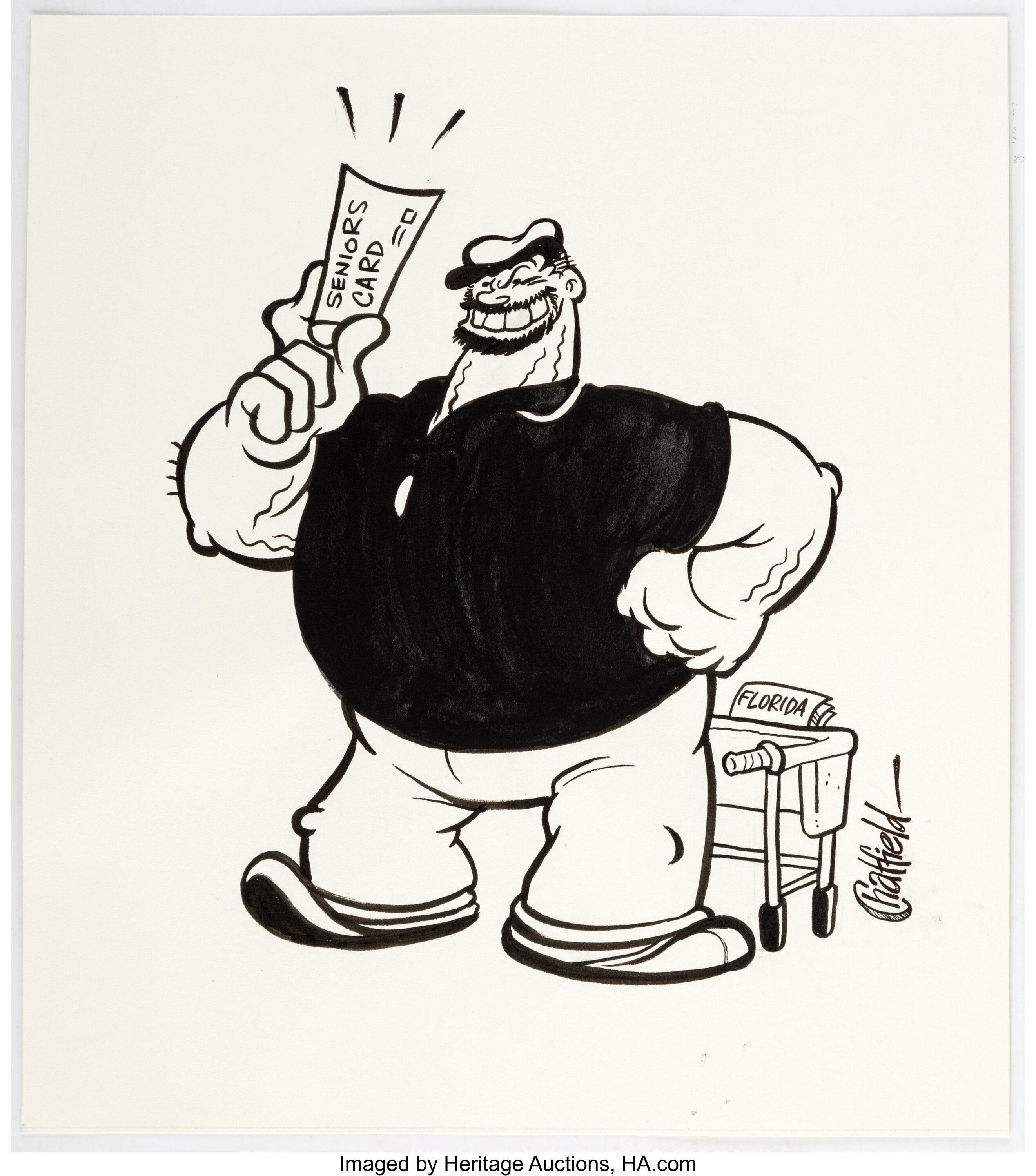 Jason Chatfield - Bluto Speciality Illustration Original Art | Lot ...