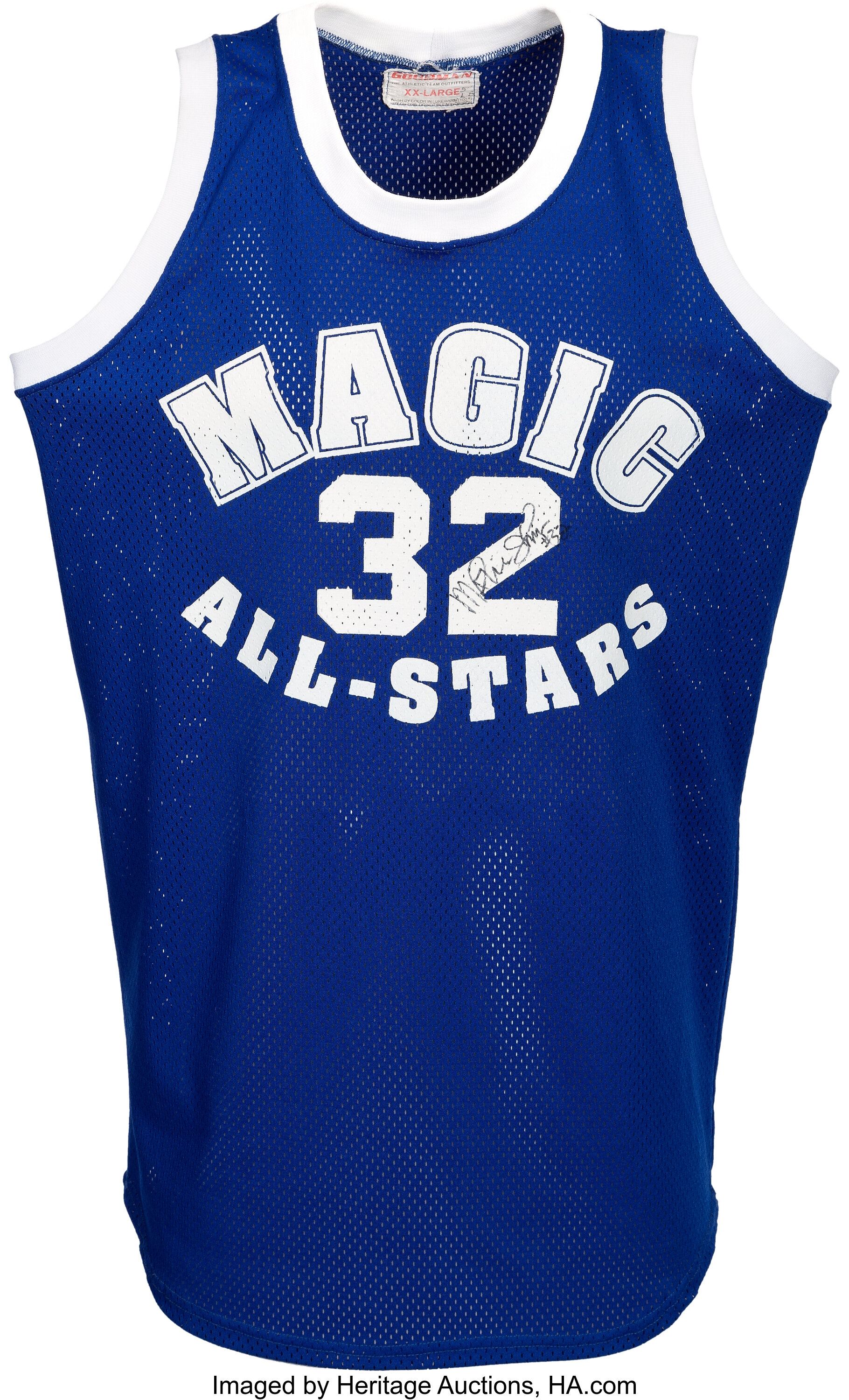 1980's-90's Magic Johnson Game Worn & Signed "Magic All-Stars" | Lot ...
