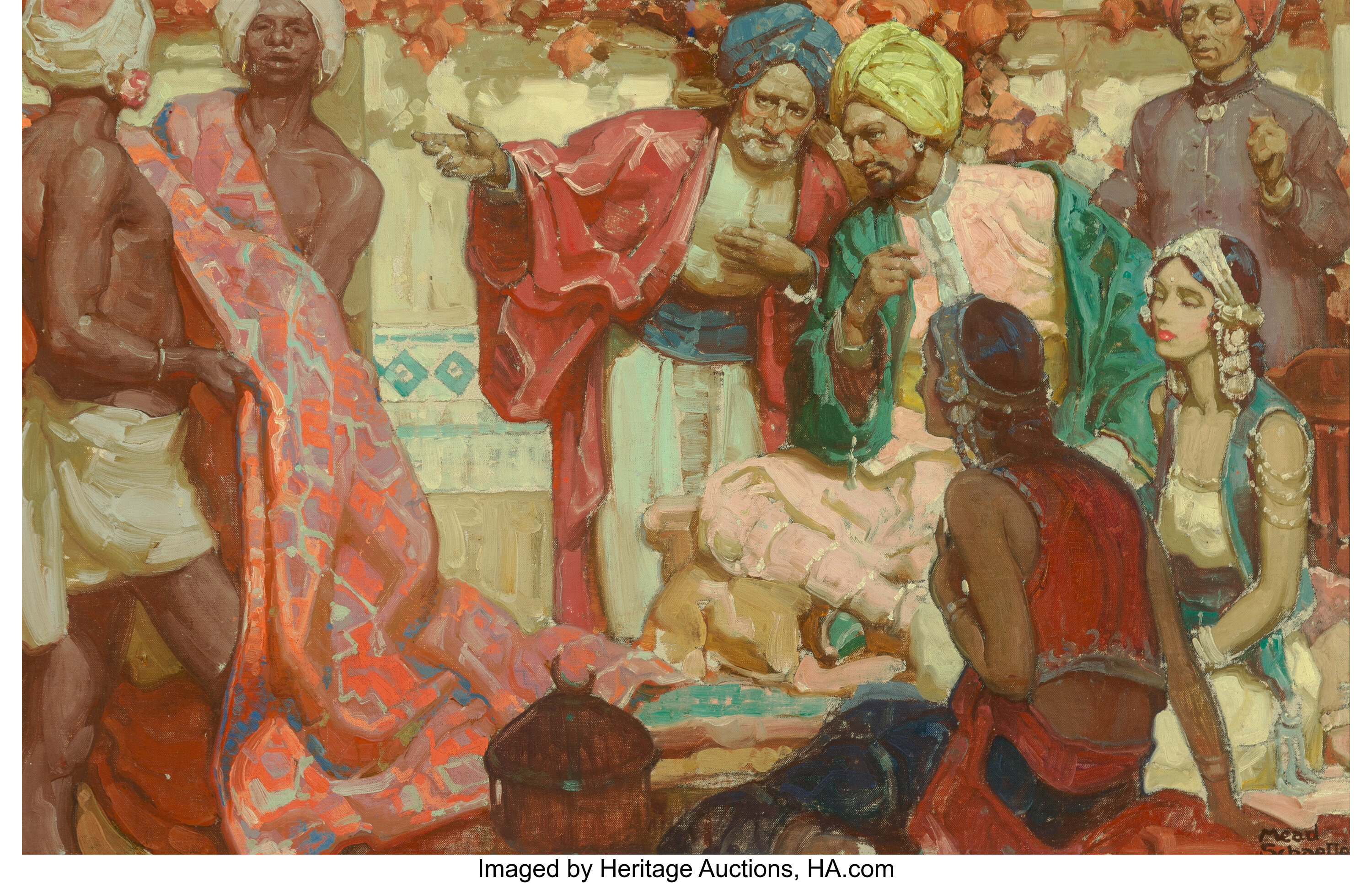 Mead Schaeffer (American, 1898-1980). Shah Abbas, Packard Motor Car ...