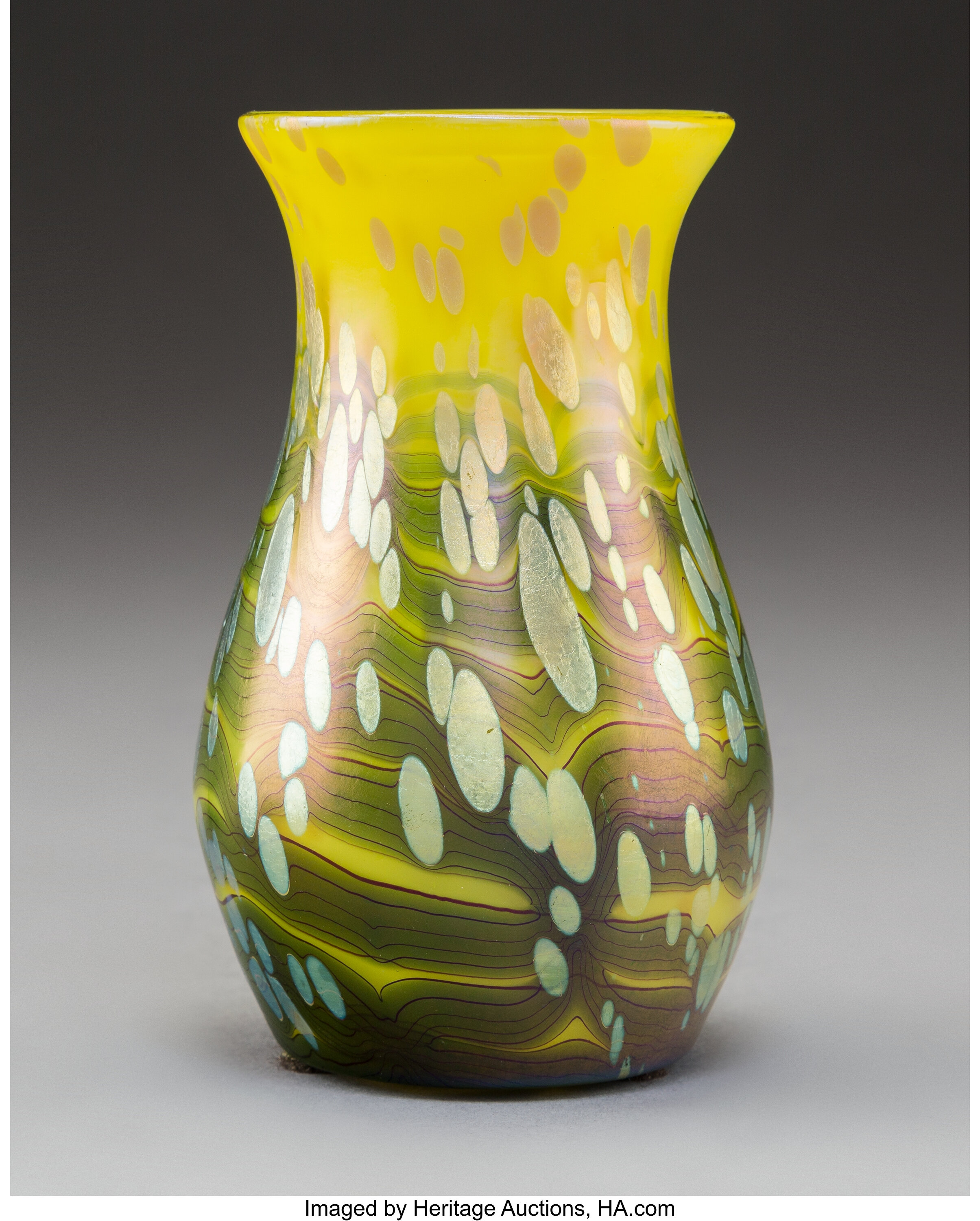 Loetz Cytisus Glass Vase, circa 1902. 5 inches (12.7 cm). ... Glass ...