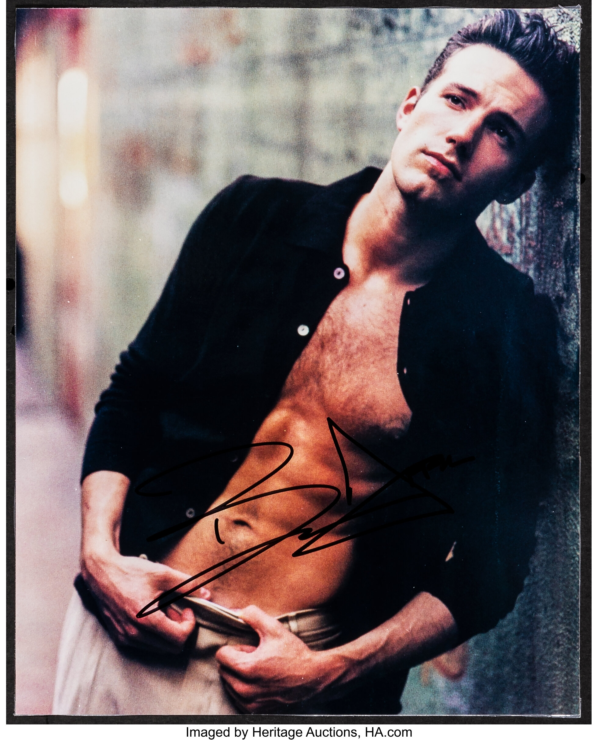 Ben Affleck (c. Early 2000s). Very Fine+. Autographed Color Photo | Lot ...