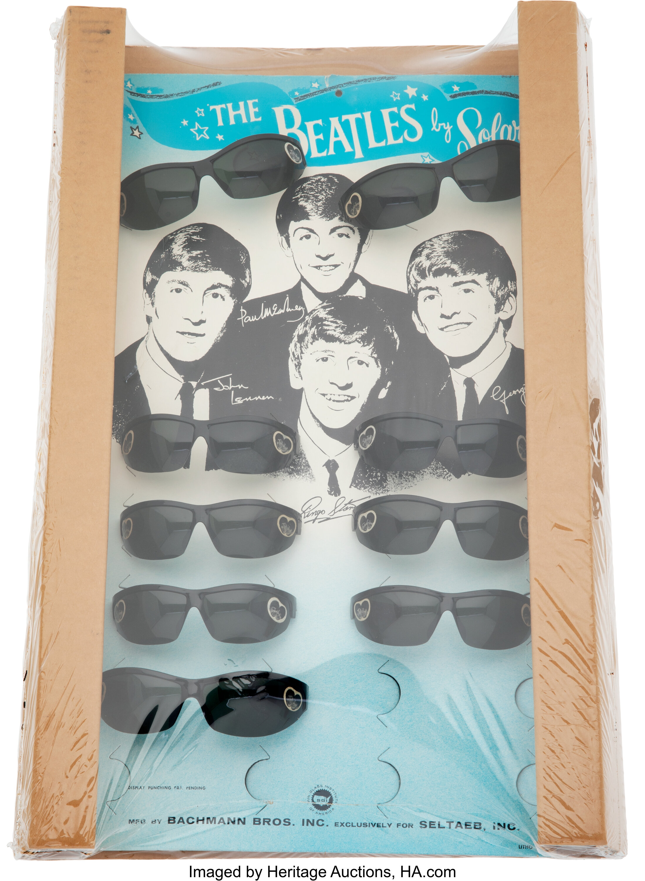 The Beatles Sunglasses Store Display Plus (9) Unused Sunglasses | Lot ...