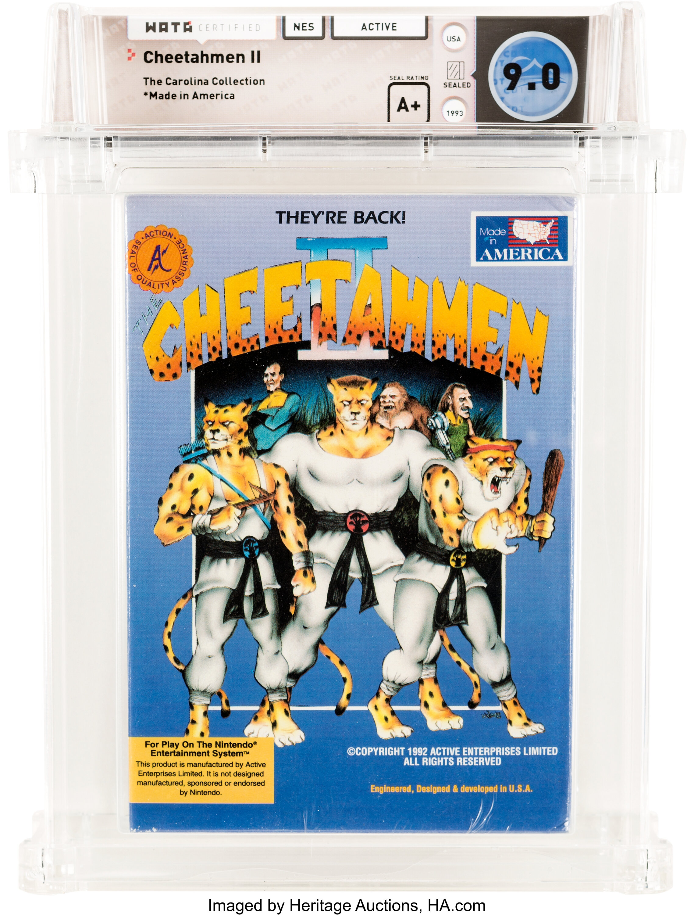 Cheetahmen II - Carolina Collection Wata 9.0 A+ Sealed NES Active | Lot ...