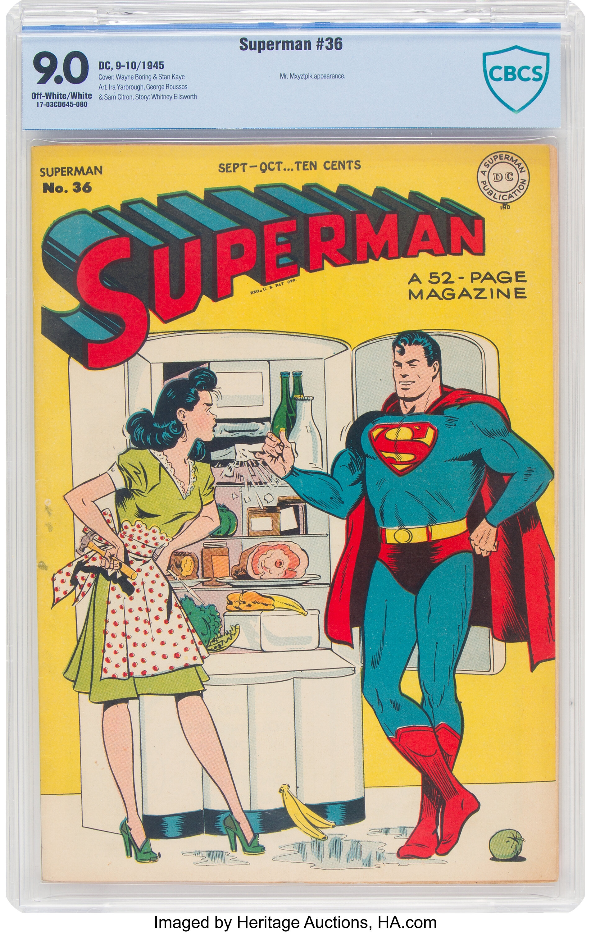 Superman #36 (DC, 1945) CBCS VF/NM 9.0 Off-white to white pages ...