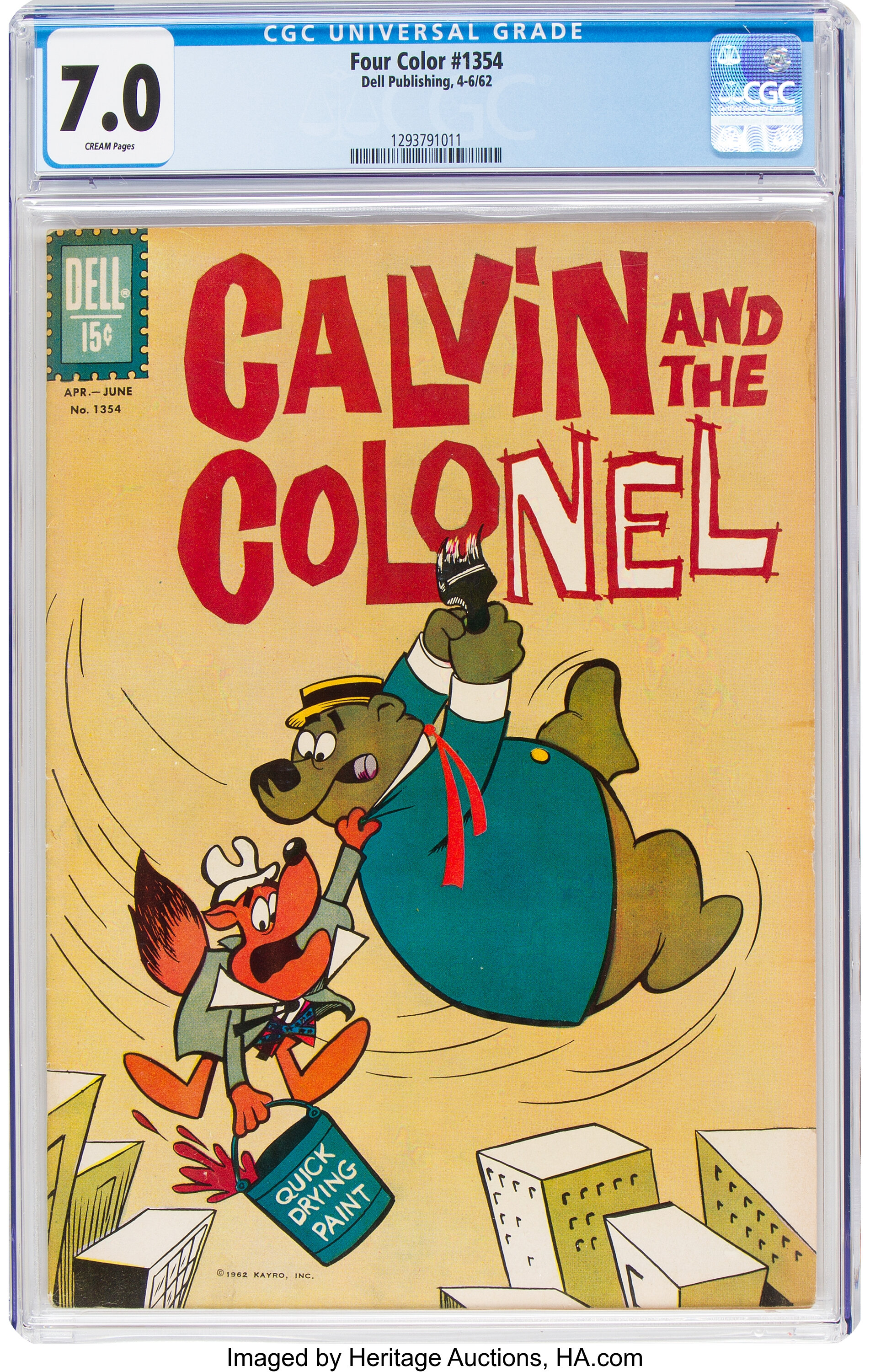 Four Color #1354 Calvin and the Colonel (Dell, 1962) CGC FN/VF 7.0 ...