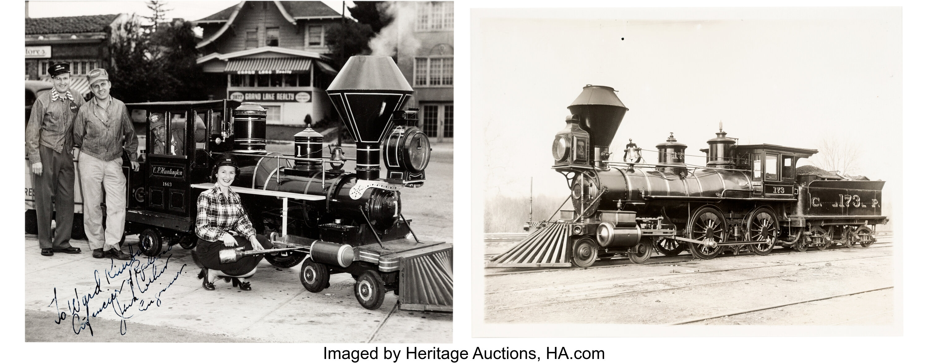 Walt Disney and Ward Kimball Grizzly Flats Railroad Photos Group of ...