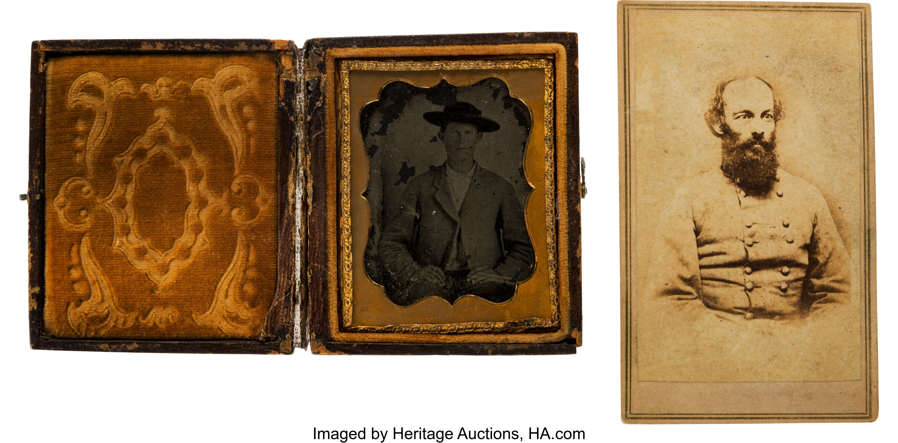 CSA General Kirby Smith Carte-de-Visite and Bonus. . ... (Total: 2 ...