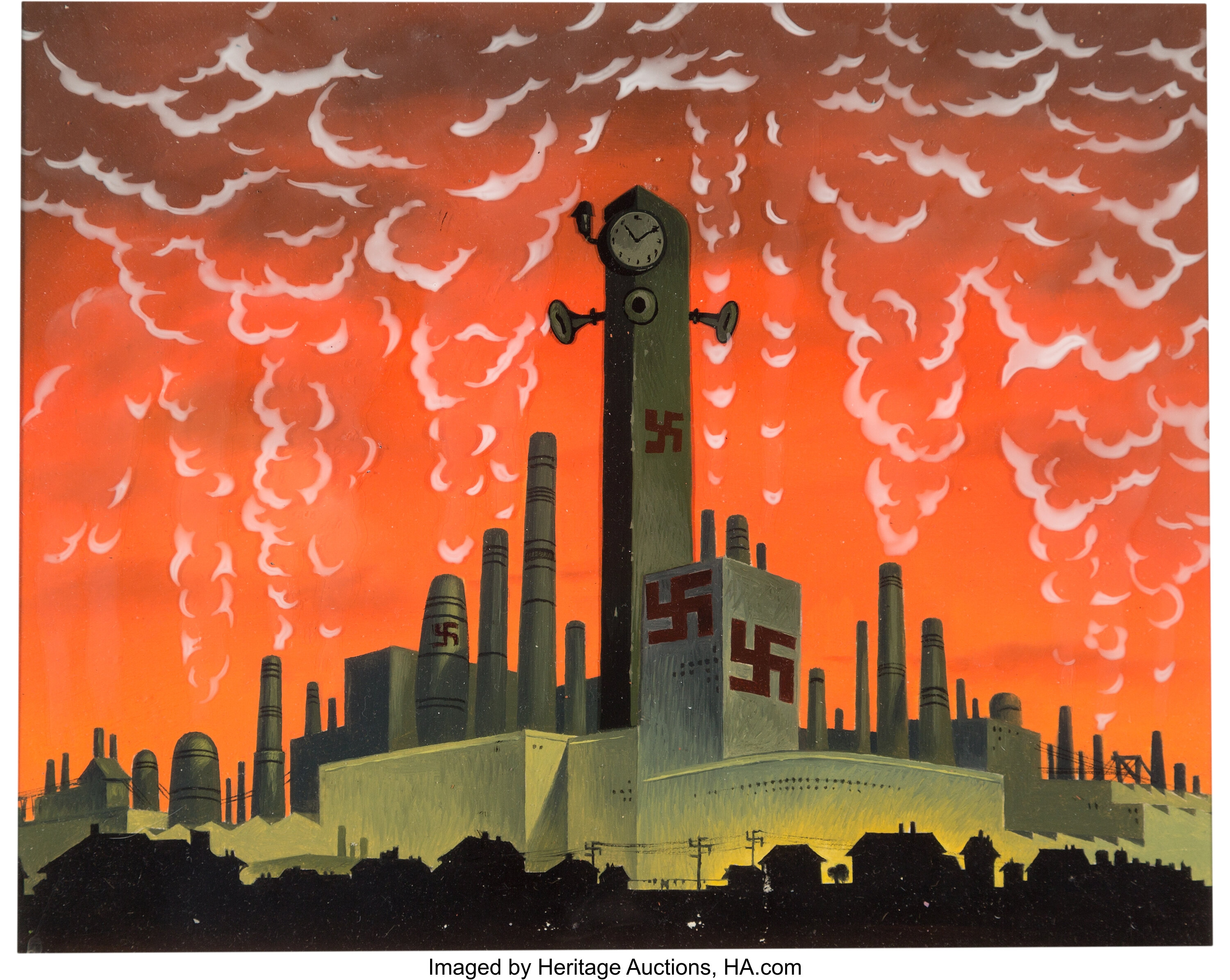 Der Fuehrer's Face Production Background (Walt Disney, 1943). ... | Lot ...