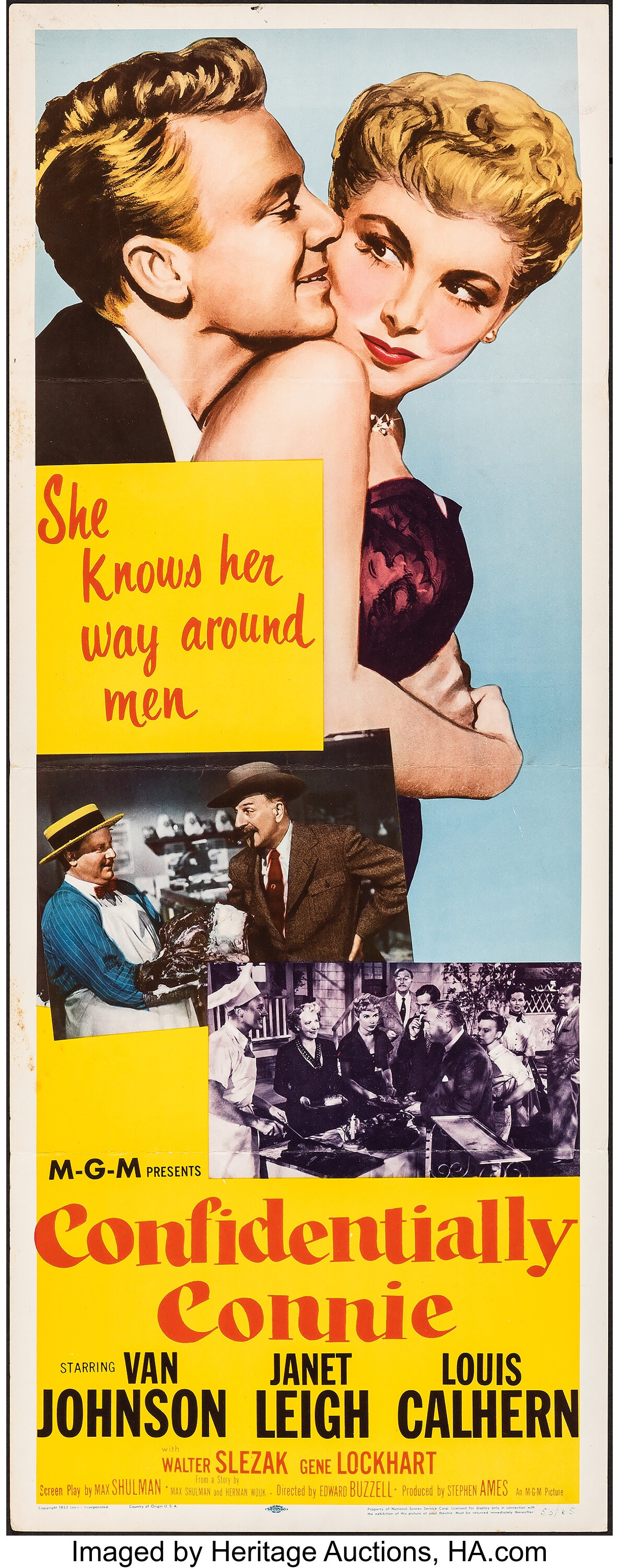 Confidentially Connie & Other Lot (MGM, 1953). Folded, Very Fine ...
