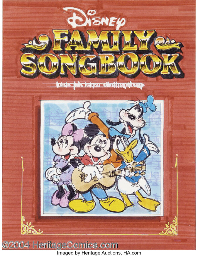 Walt Disney Studios - Disney's Family Songbook Cover Preliminary | Lot ...