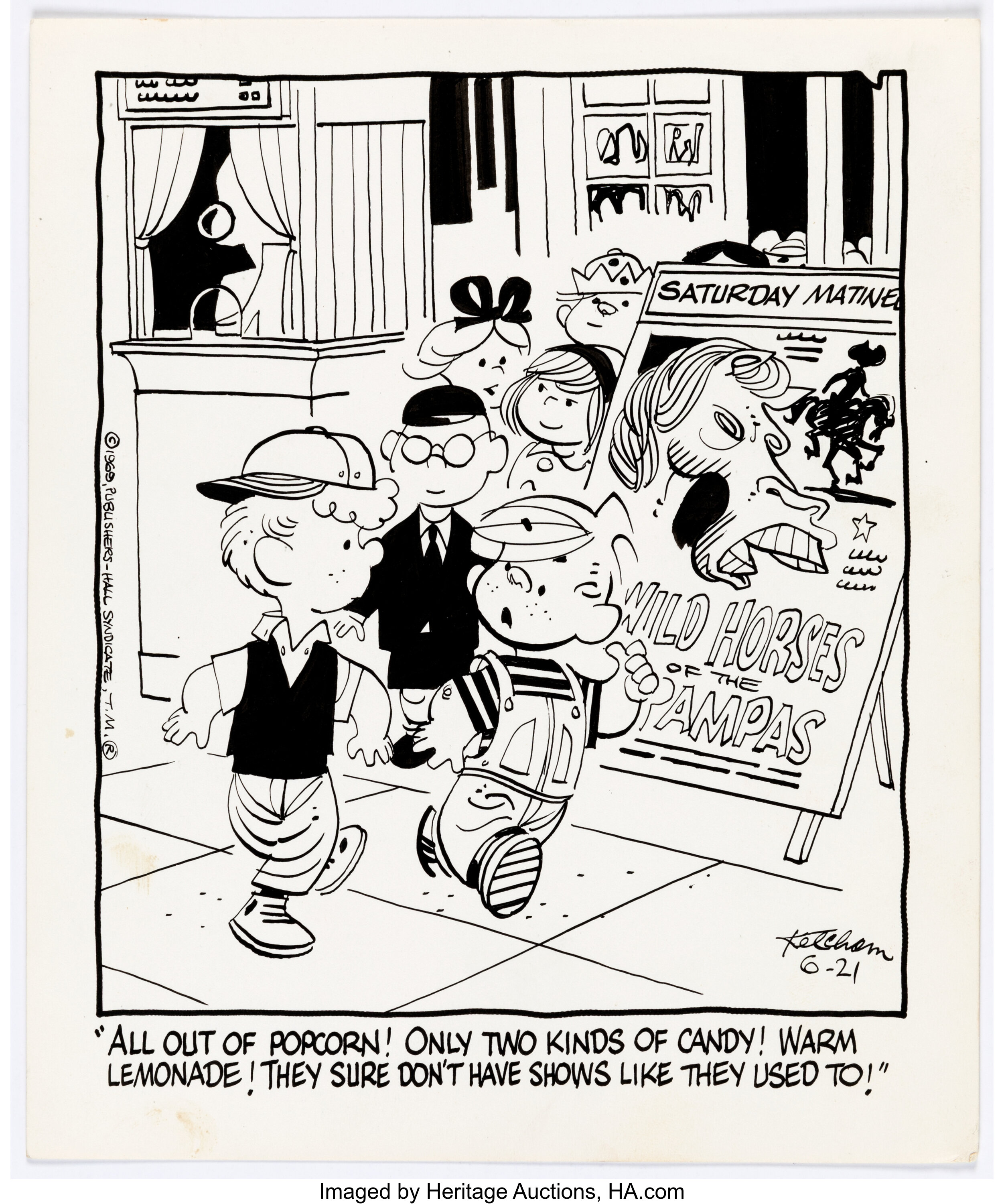 Hank Ketcham Dennis the Menace Daily Single-Panel Comic Strip | Lot ...