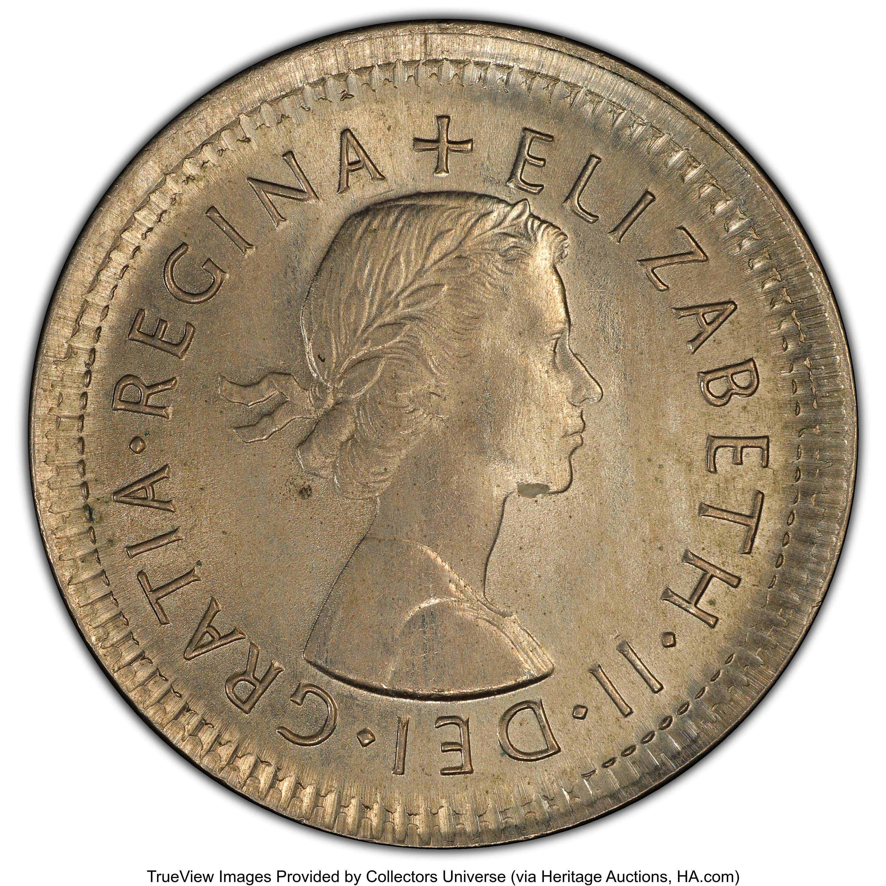 Great Britain: Elizabeth II Mint Error - Broadstruck Shilling 1966 ...