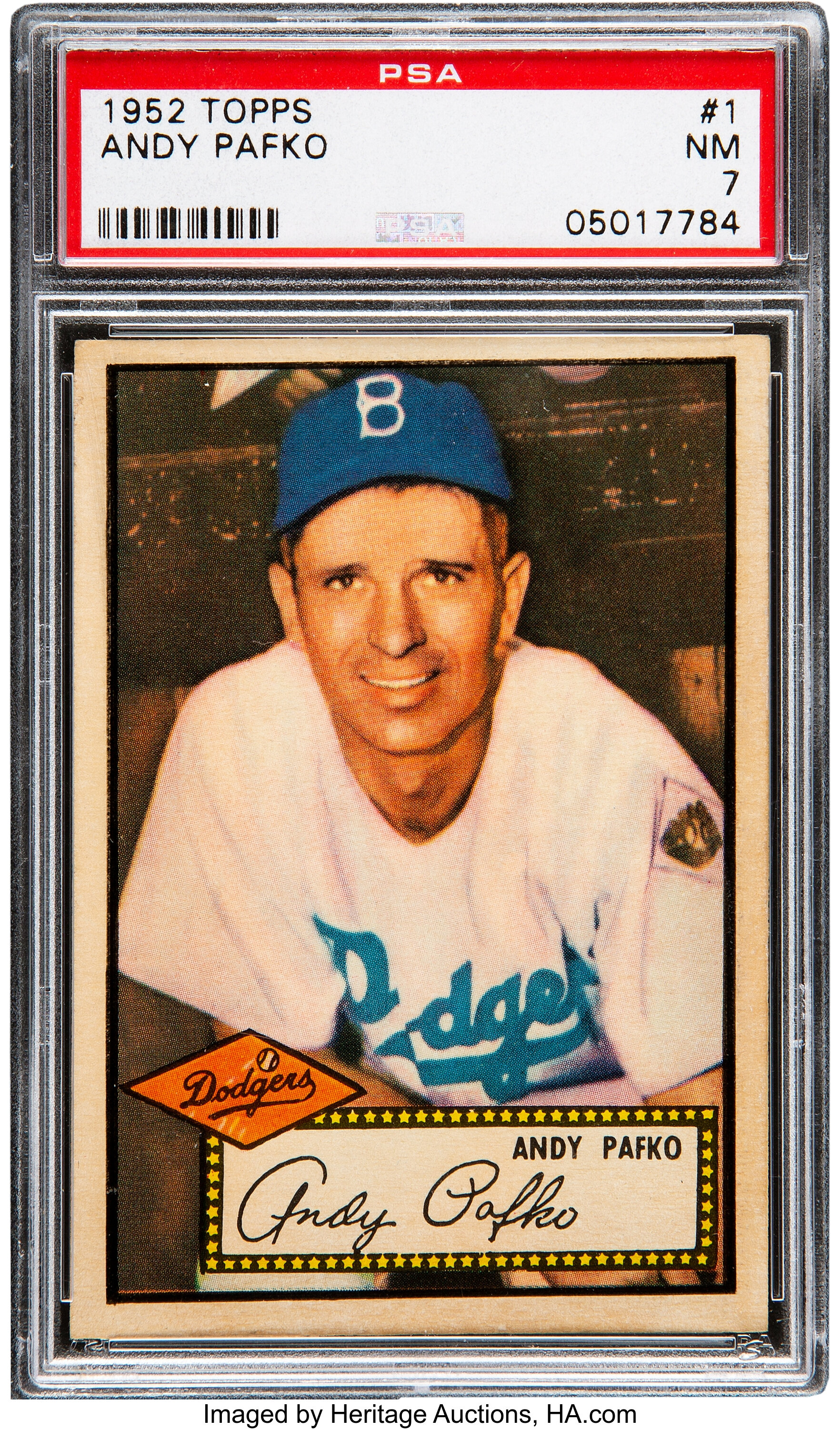 1952 Topps Andy Pafko #1 PSA NM 7 - Only Five Higher. ... Baseball ...