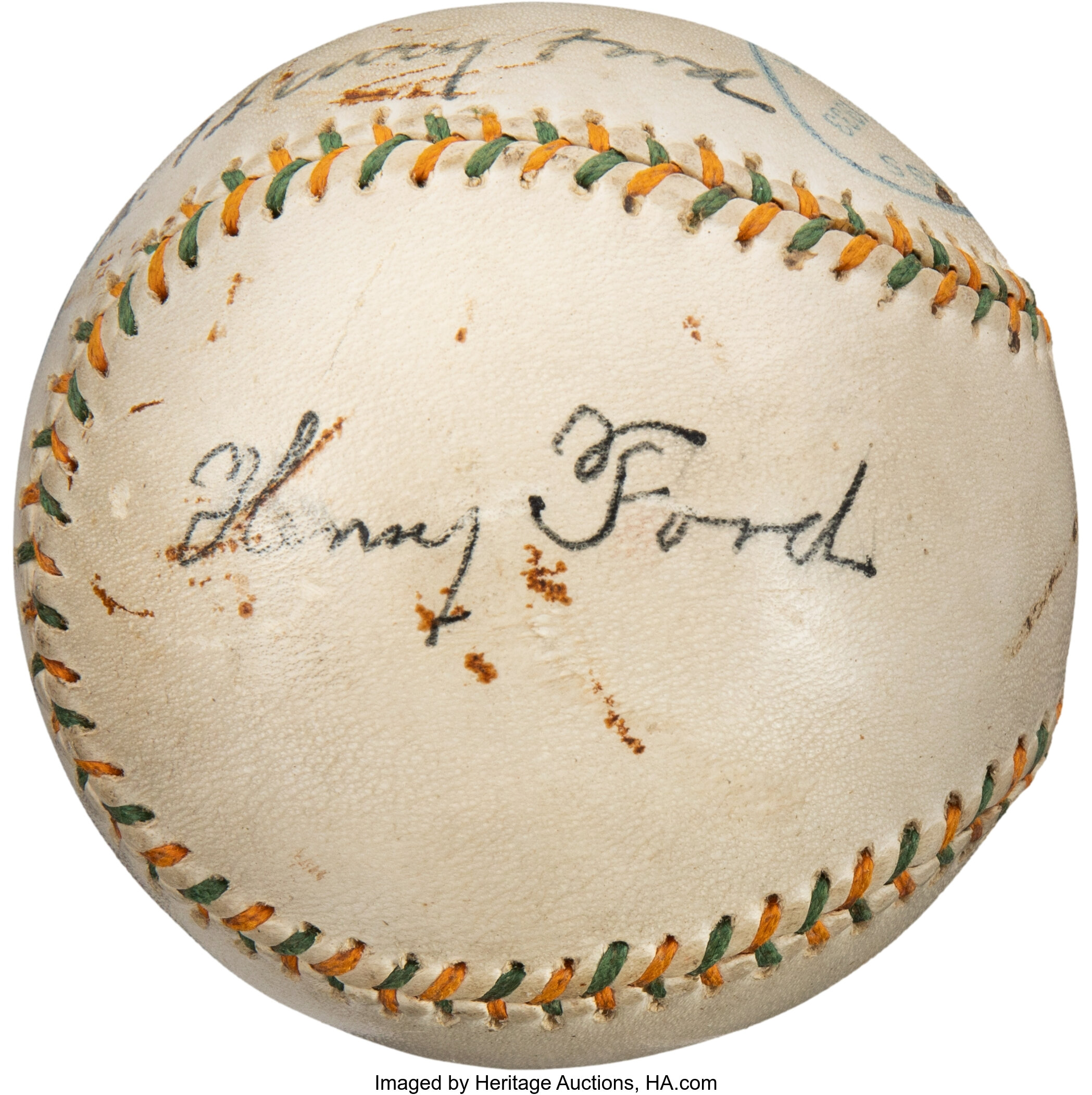 Circa 1933 Henry Ford & Wife Signed Baseball. ... Baseball | Lot #50591 ...
