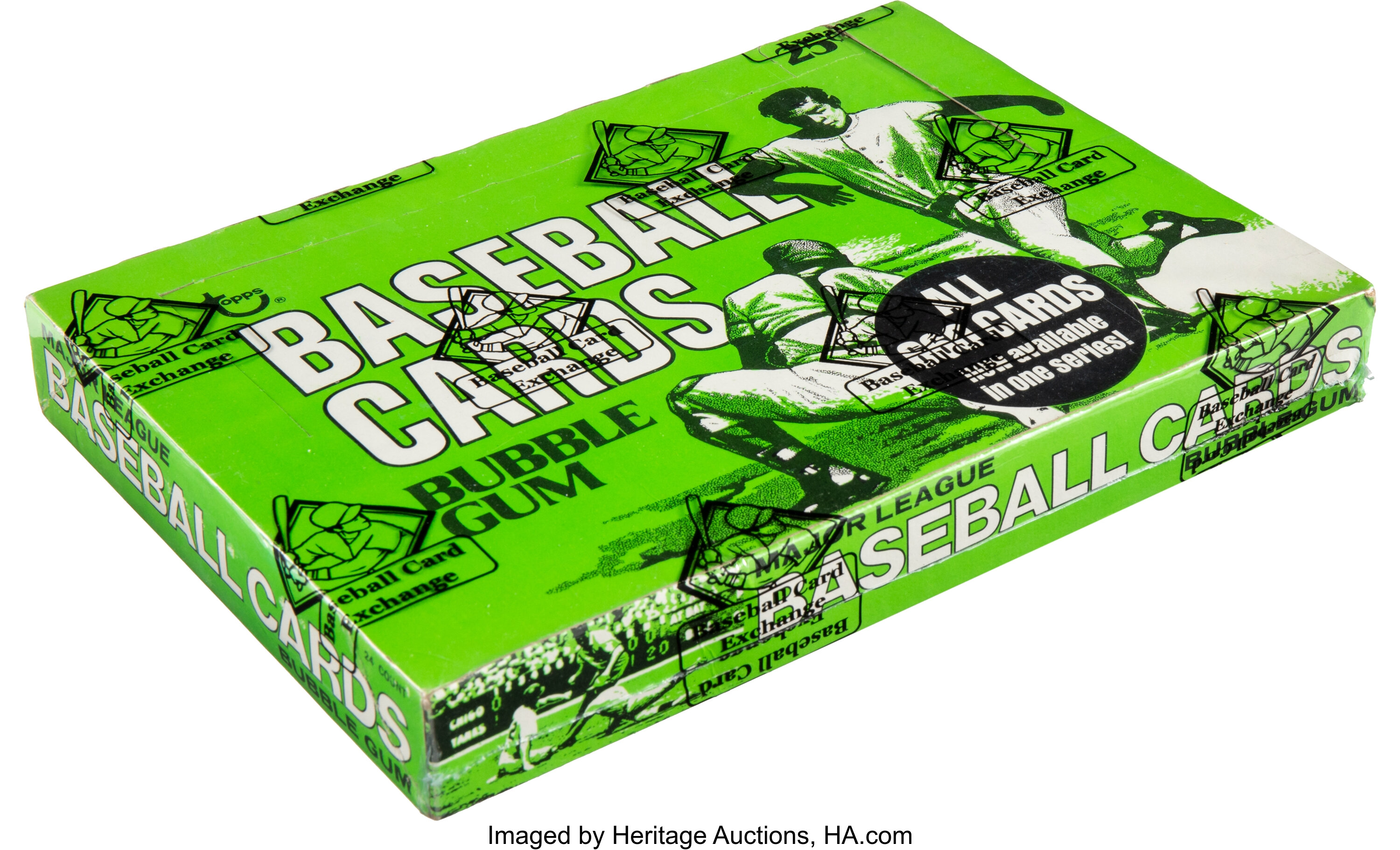 1976 Topps Baseball Cello Box With 24 Unopened Packs. ... Baseball ...