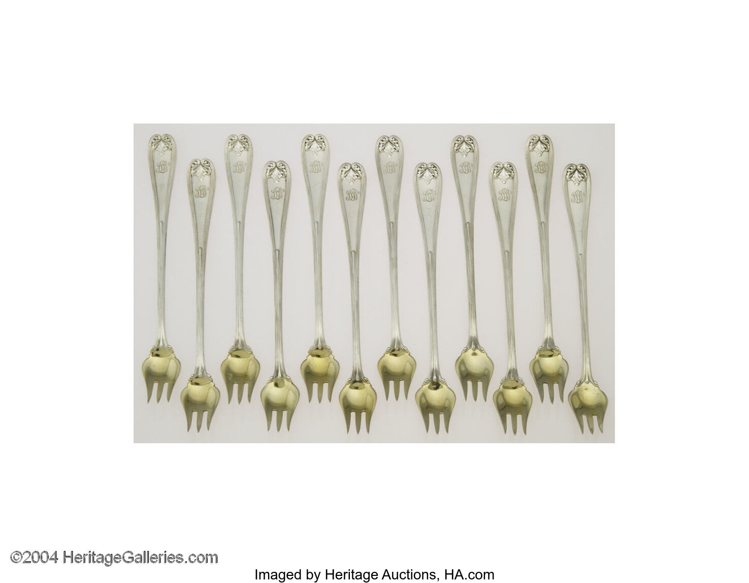 Tiffany & Co.: A SET OF TWELVE AMERICAN SILVER COLONIAL SILVER | Lot ...