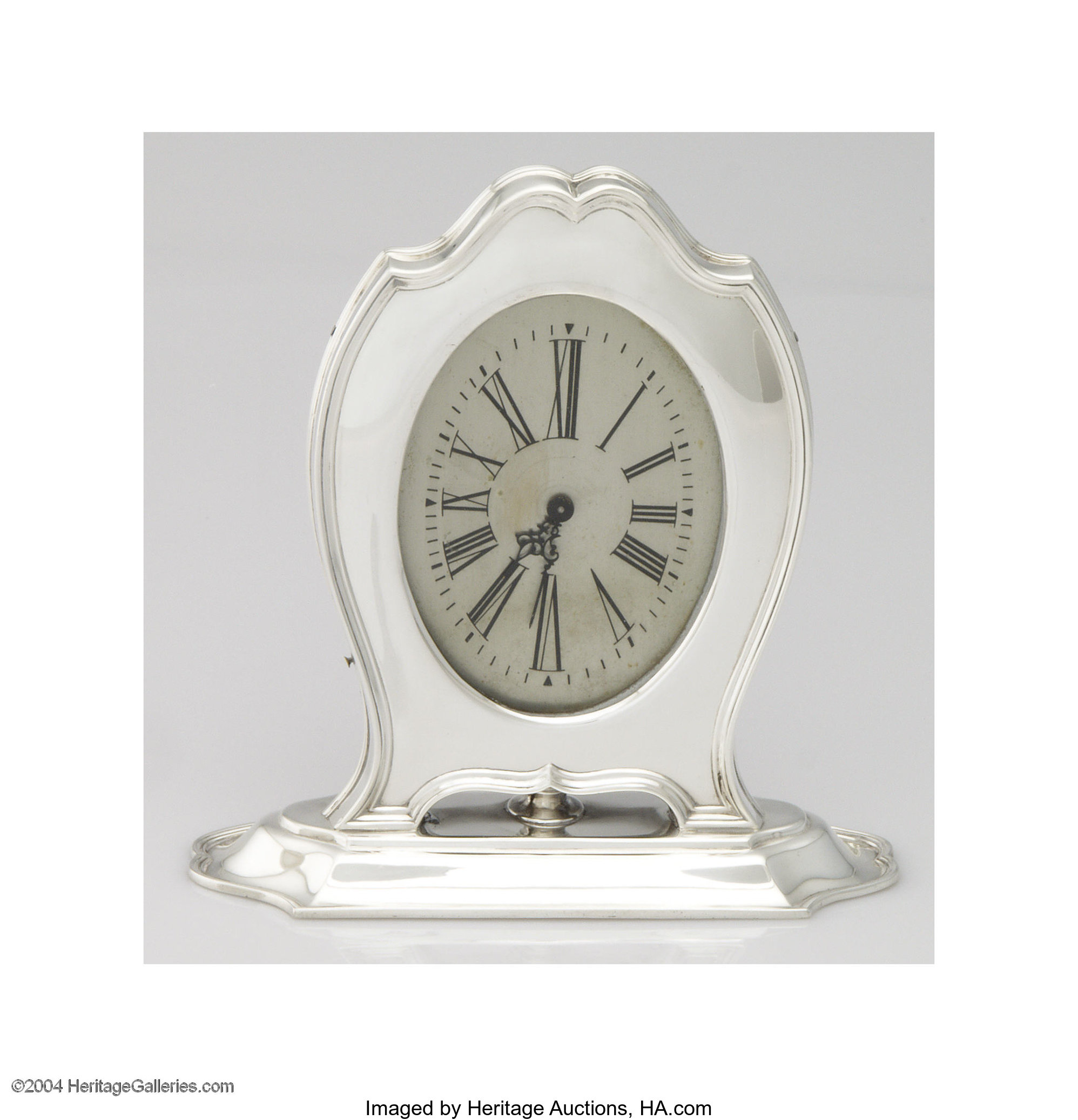 Reed & Barton: AN AMERICAN SILVER HEPPLEWHITE PATTERN CLOCK (Mark | Lot ...