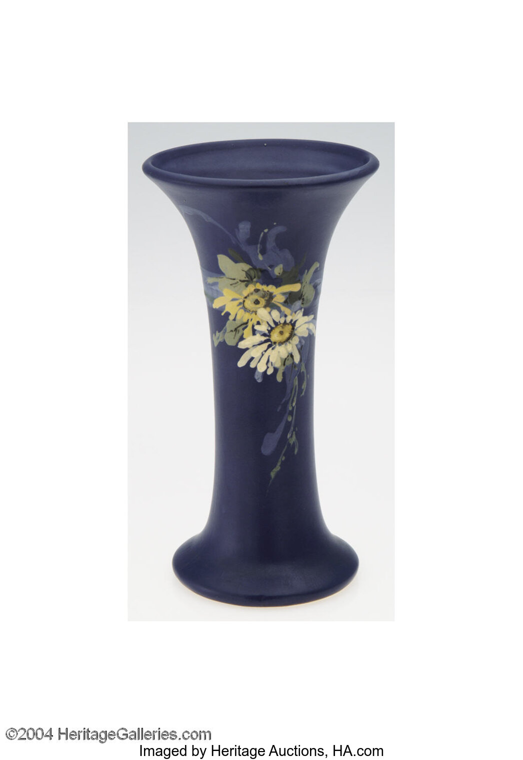 Weller: A FLORAL MOTIF AMERICAN POTTERY VASE (Weller) . Weller, | Lot ...