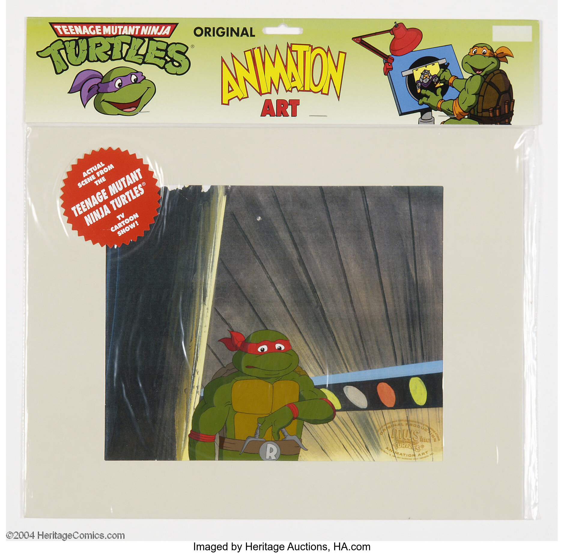 Teenage Mutant Ninja Turtles - Raphael Animation Cel (MWS Inc., | Lot ...