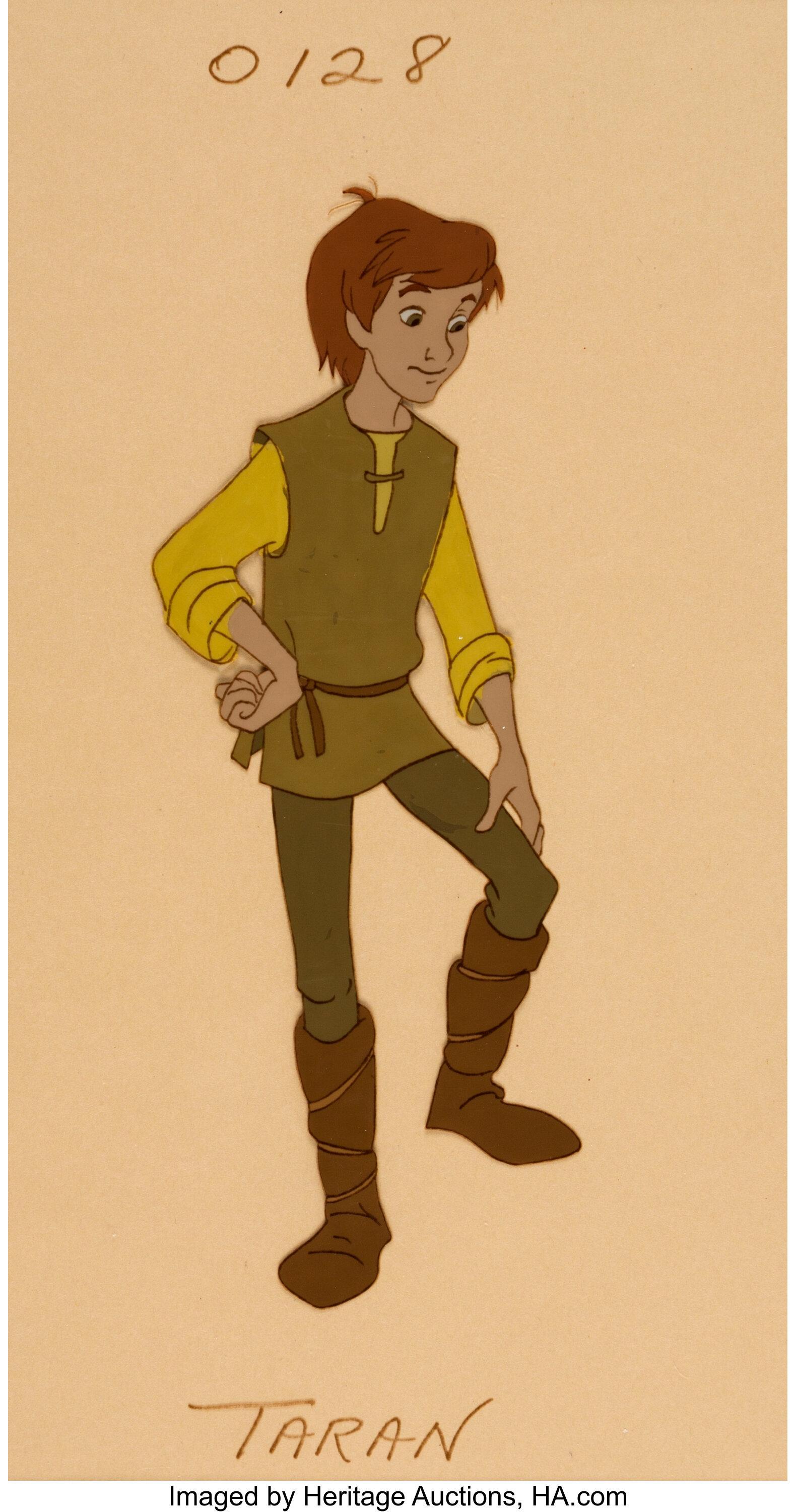 The Black Cauldron Taran Color Model Cel (Walt Disney, 1985).... | Lot ...