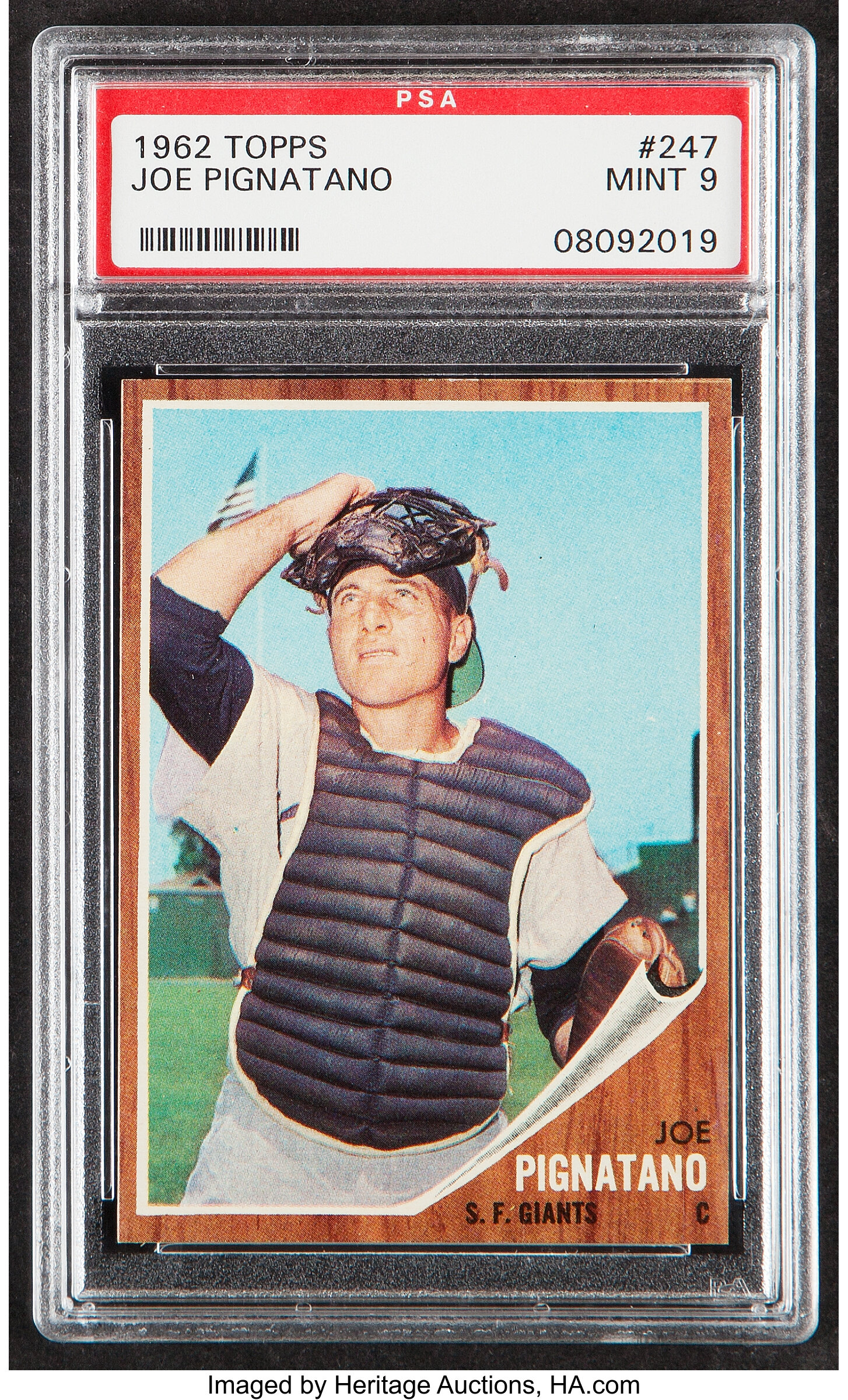 1962 Topps Joe Pignatano #247 PSA Mint 9.... Baseball Cards Singles ...