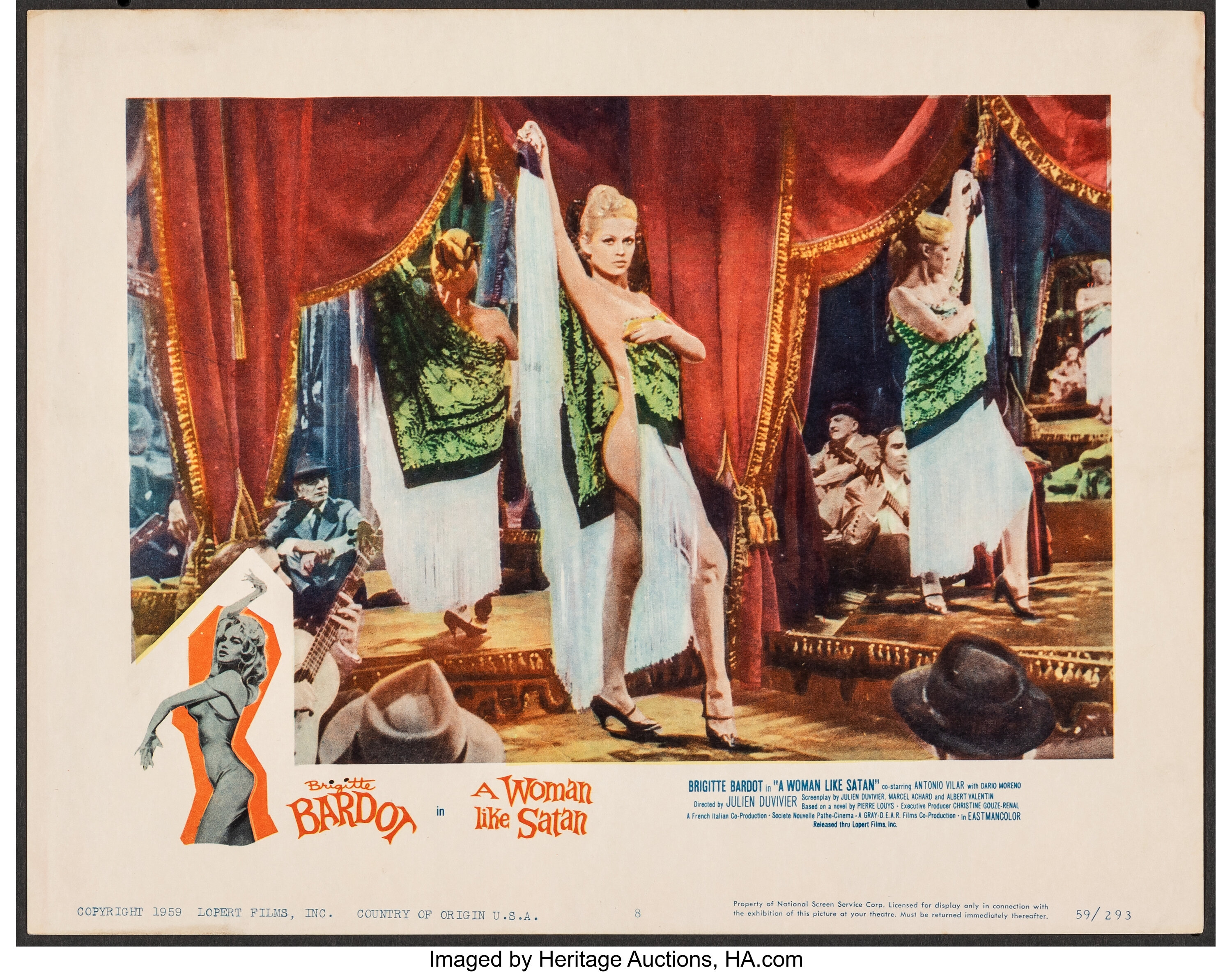 A Woman Like Satan (Lopert, 1959). Very Fine. Lobby Card (11" X | Lot ...