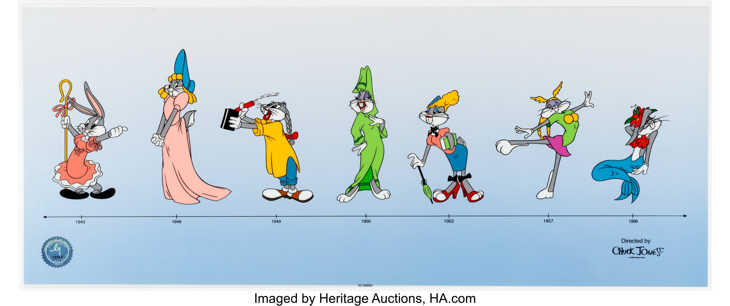 "Drag Strip" Bugs Bunny Sericel (Warner Brothers/Chuck Jones | Lot ...