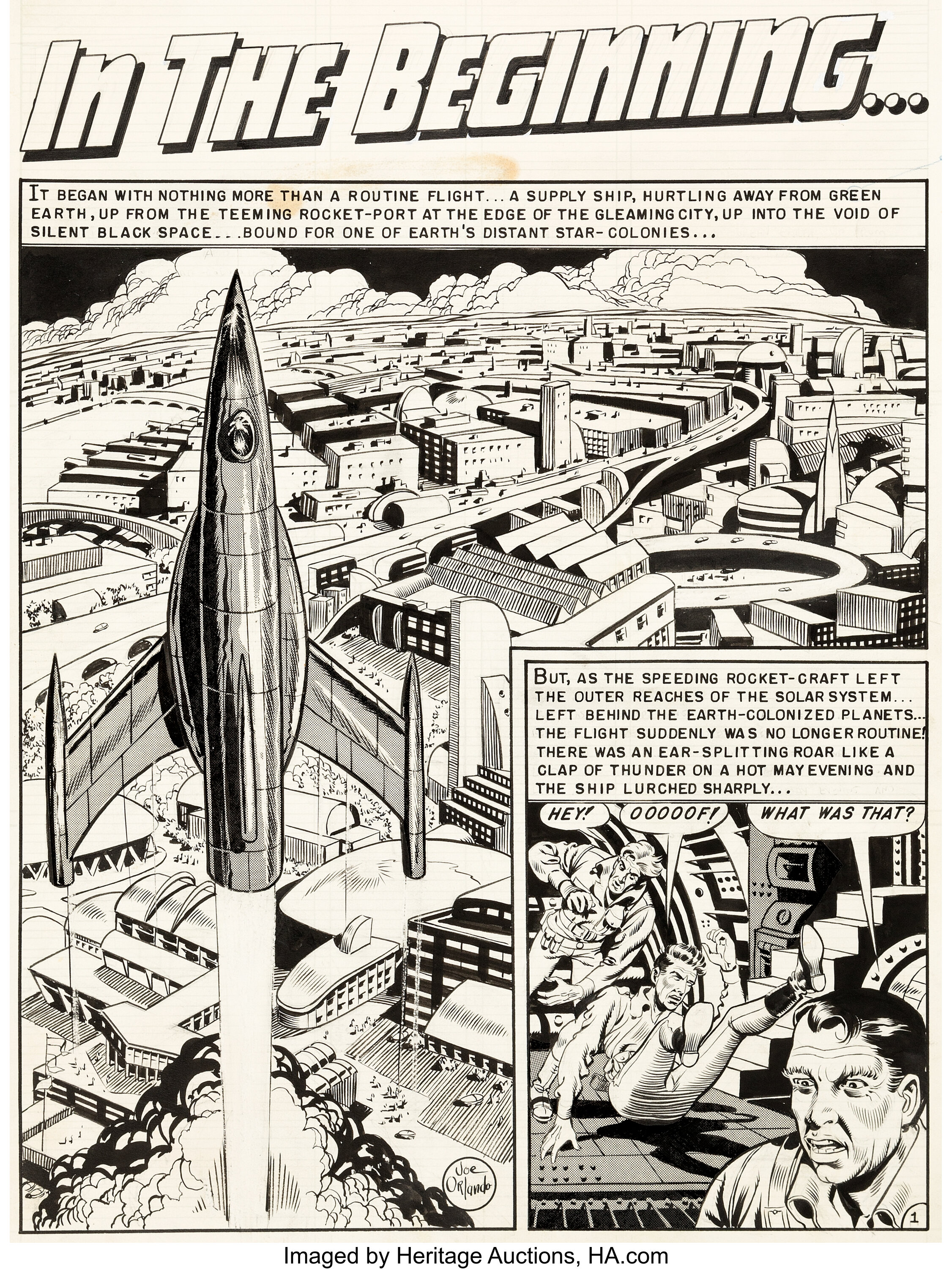 Joe Orlando Weird Fantasy #17 Complete 8-Page Story "In The | Lot ...