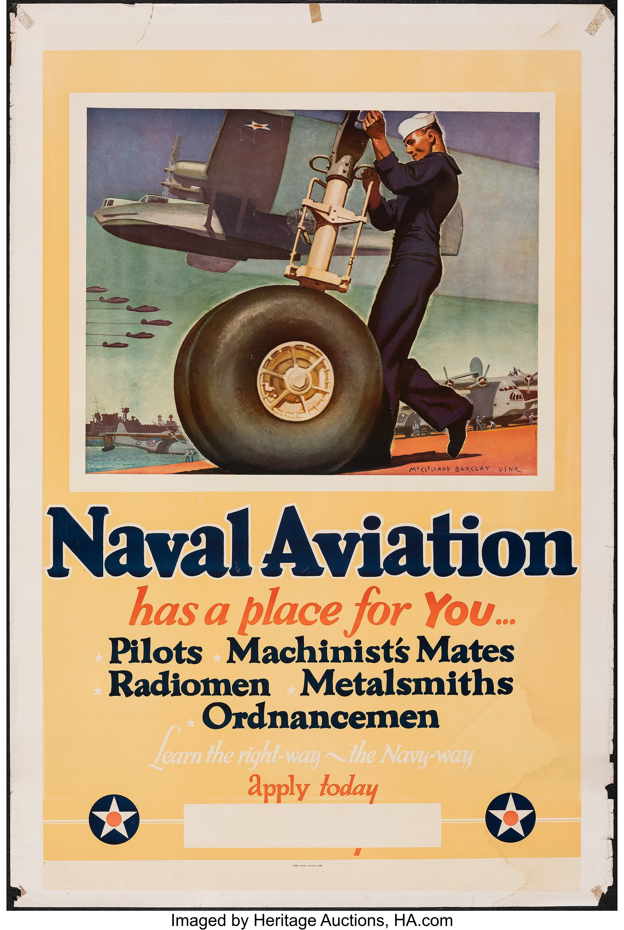 World War II Propaganda (U.S. Navy, c.1942). Rolled, Fine+. | Lot ...