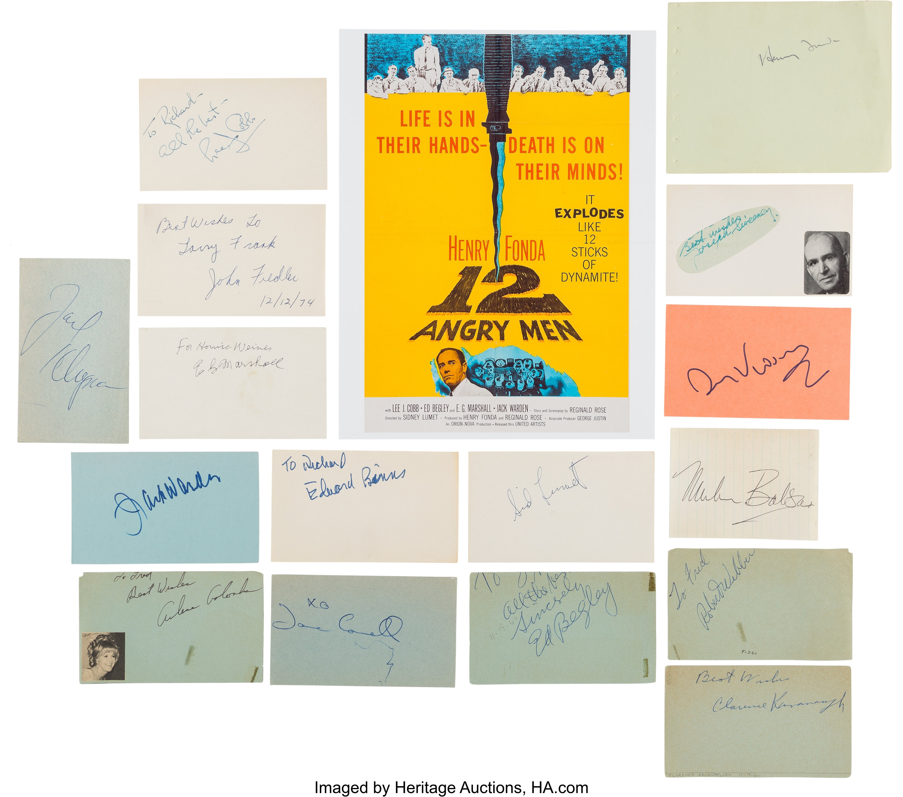 12 Angry Men Cast and Director Autograph Collection (13). ... | Lot ...