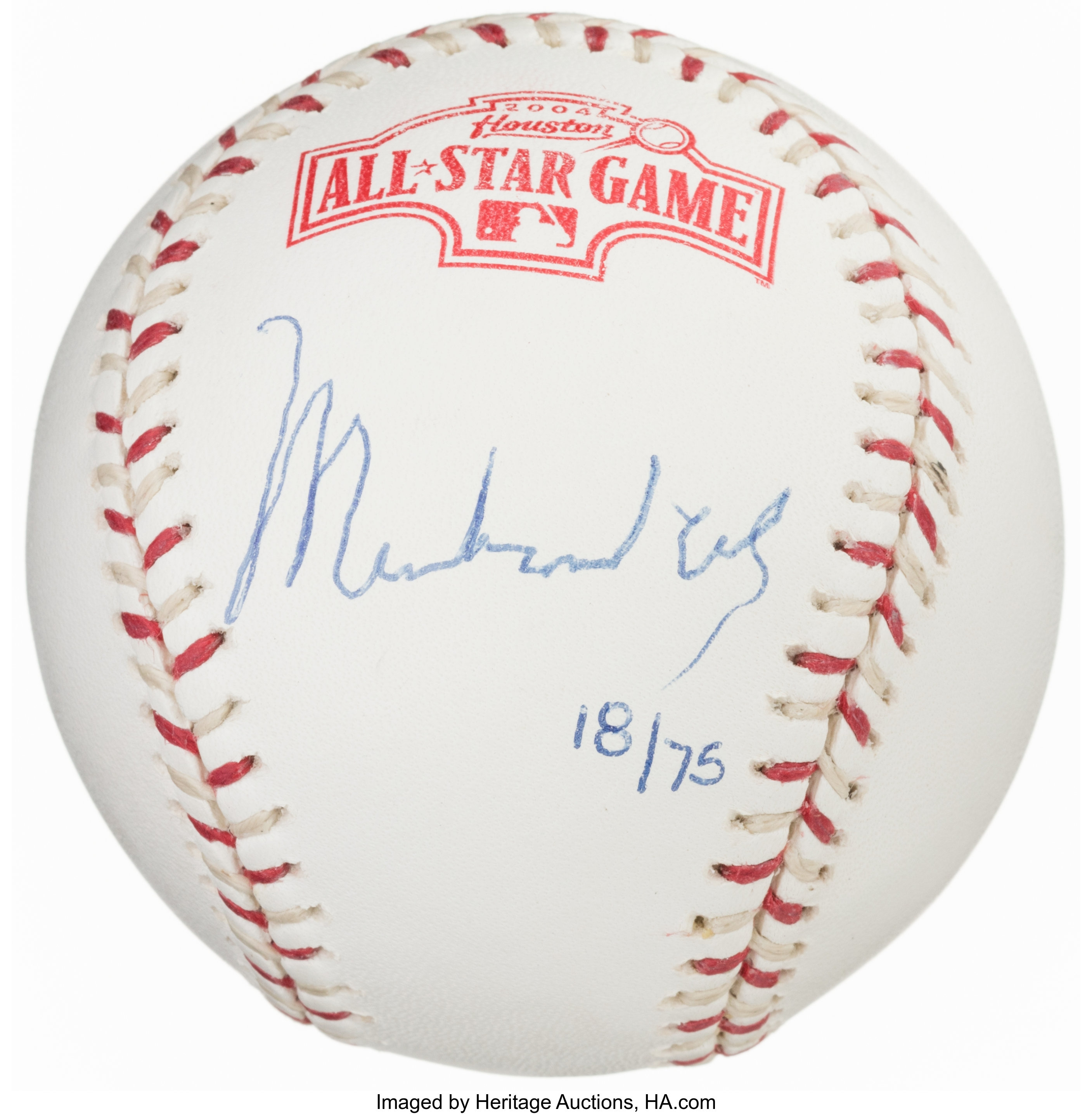 2004 Muhammad Ali Signed All-Star Baseball. ... Baseball | Lot #44202 ...