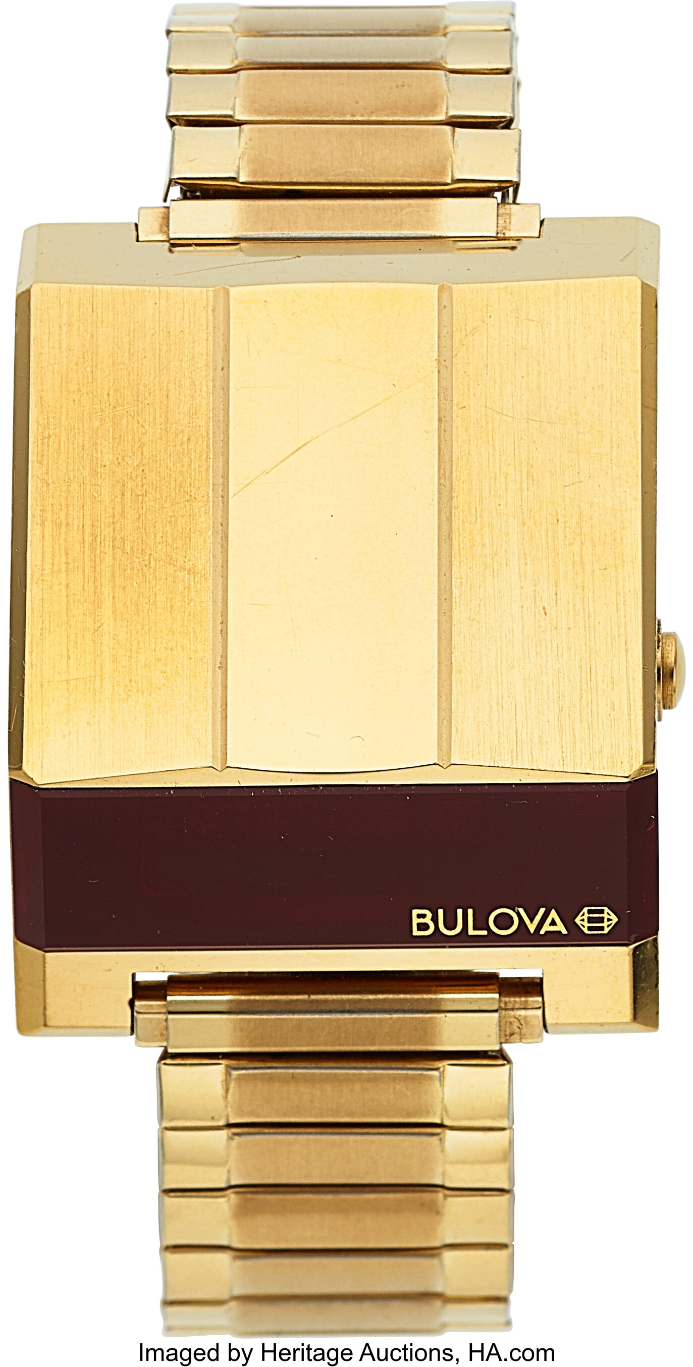 Bulova, Computron LED, Gold Plated, Circa 1970's. ... Timepieces | Lot ...