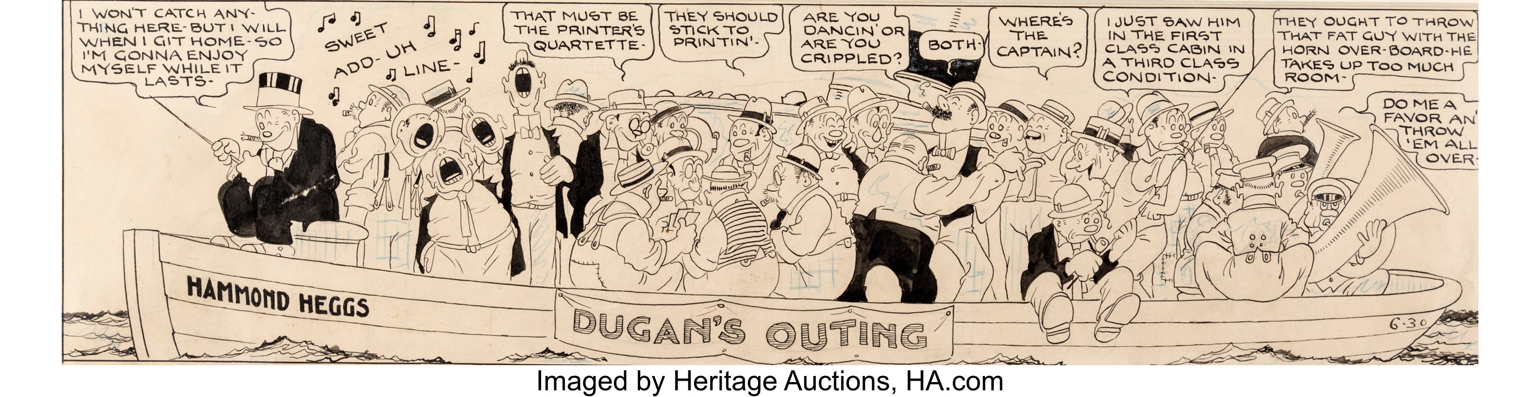 George McManus Bringing Up Father Daily Comic Strip Original Art | Lot ...