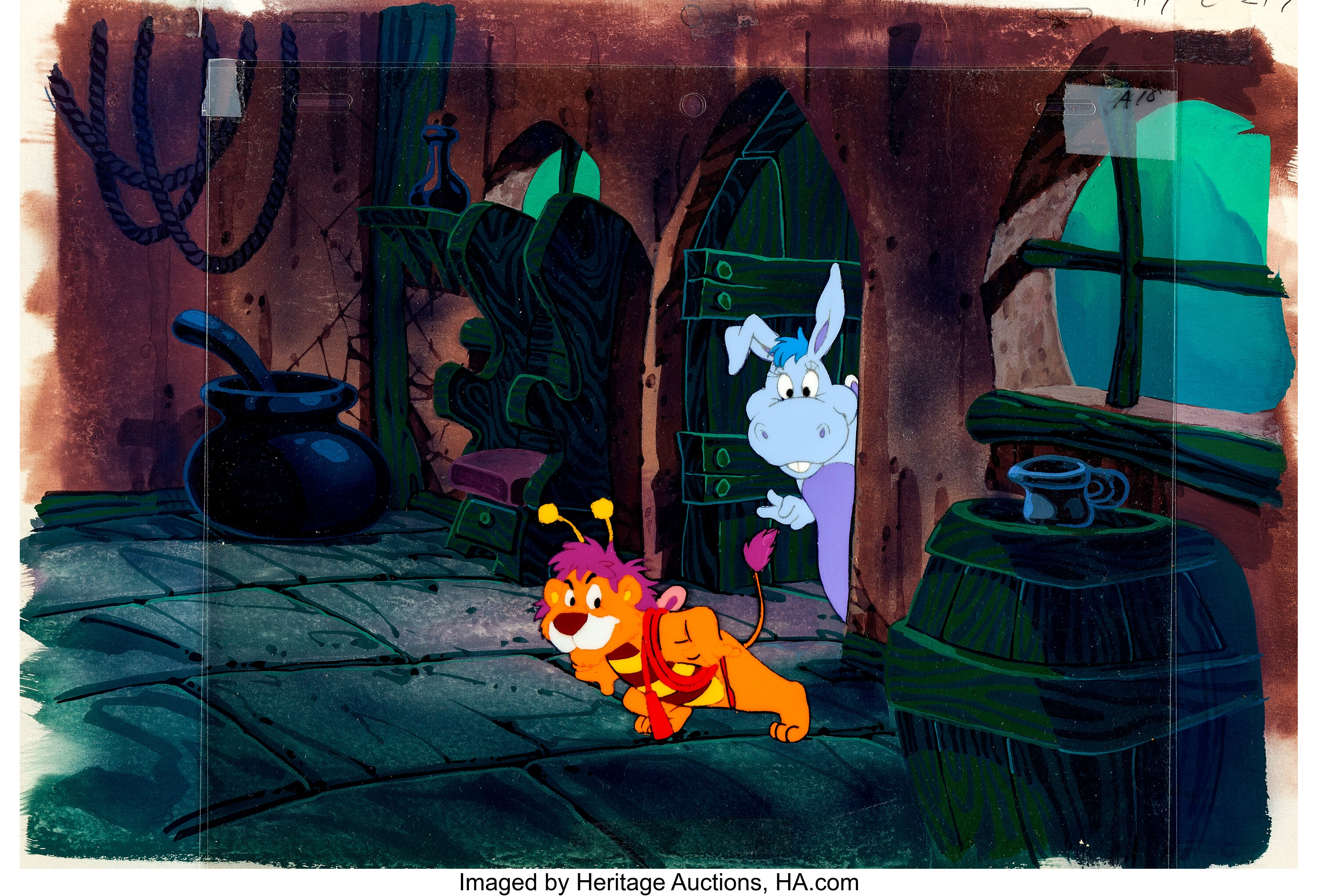 The Wuzzles Production Cel Setup with Master Production Background ...