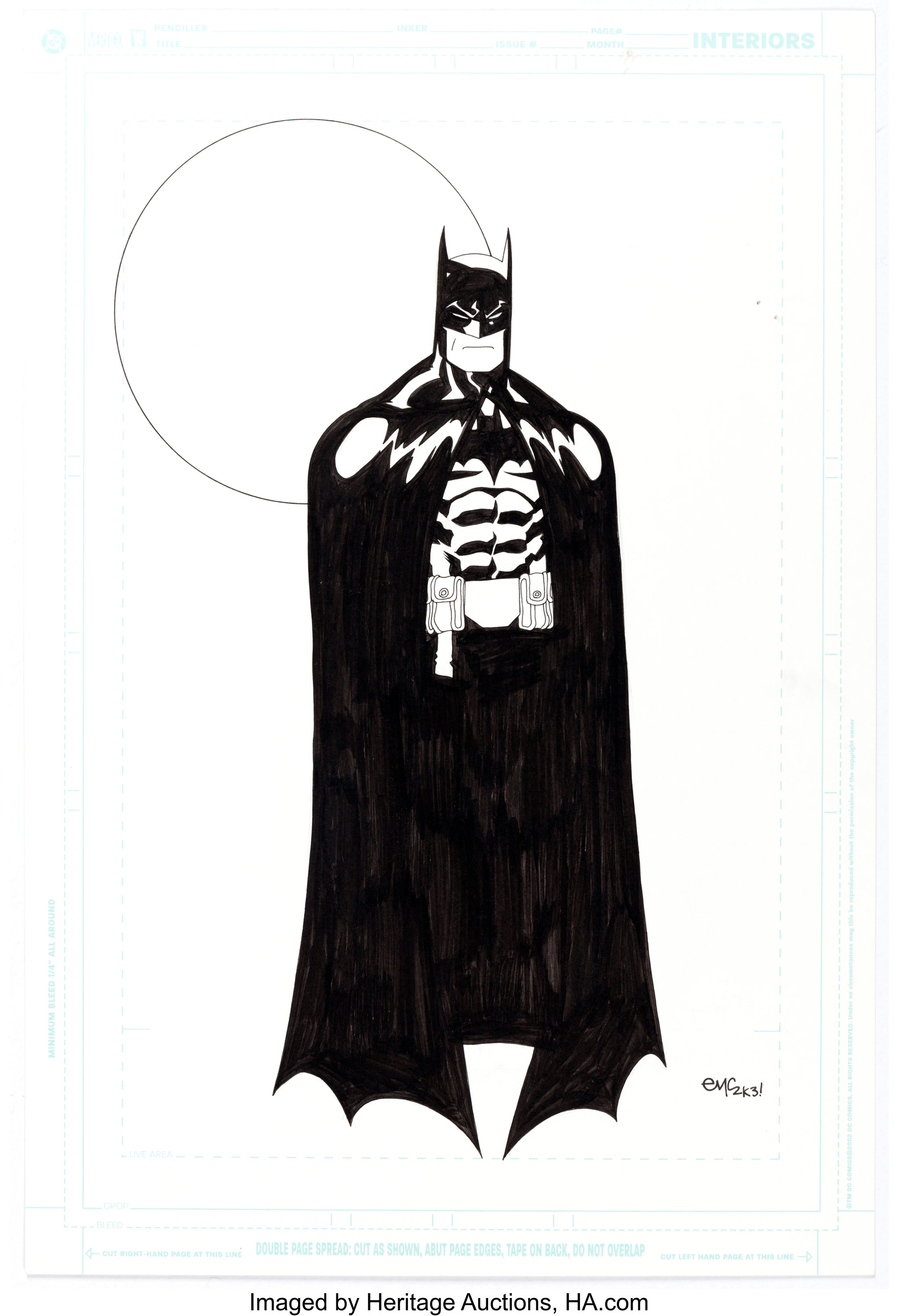 Ed McGuinness - Batman Specialty Illustration Original Art (2003 ...