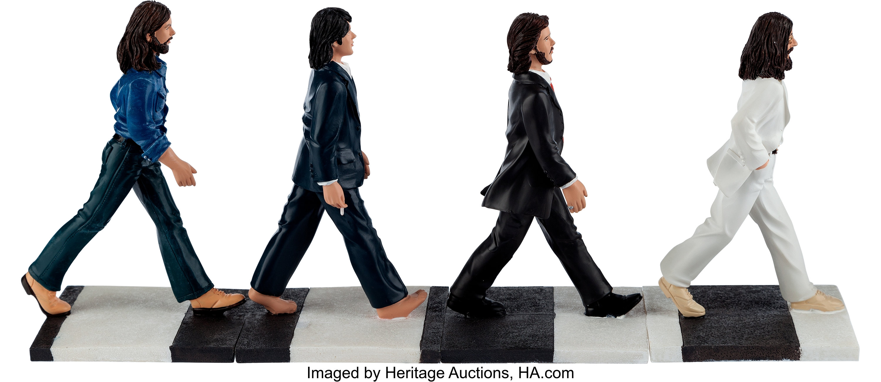 The Beatles Set of Four Figurines with Street Bases Crossing Abbey ...