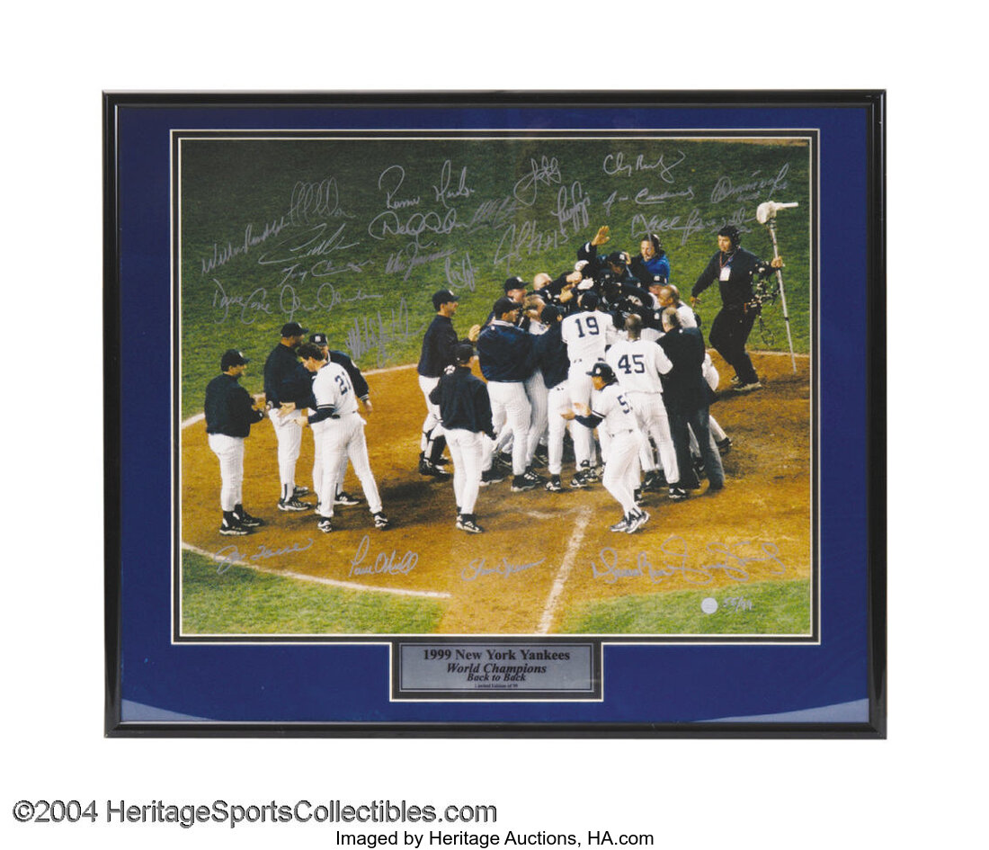 New York Yankees 1999 Team Signed Photo A limited edition 16" x 20 ...